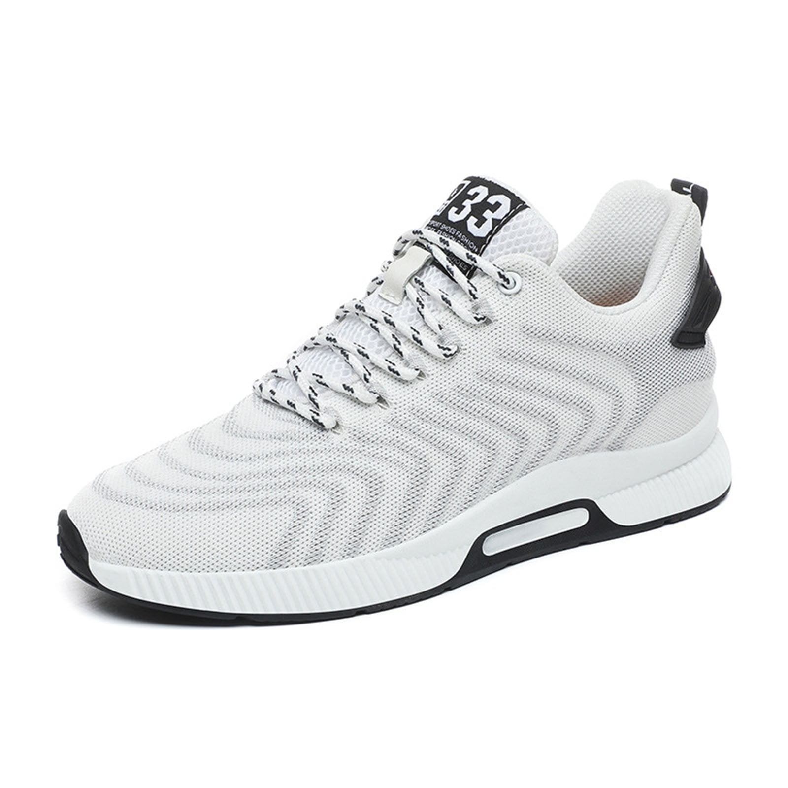 Mens Shoes,Elevator Casual Mesh Trainers Lightweight Breathable Lace Up ...