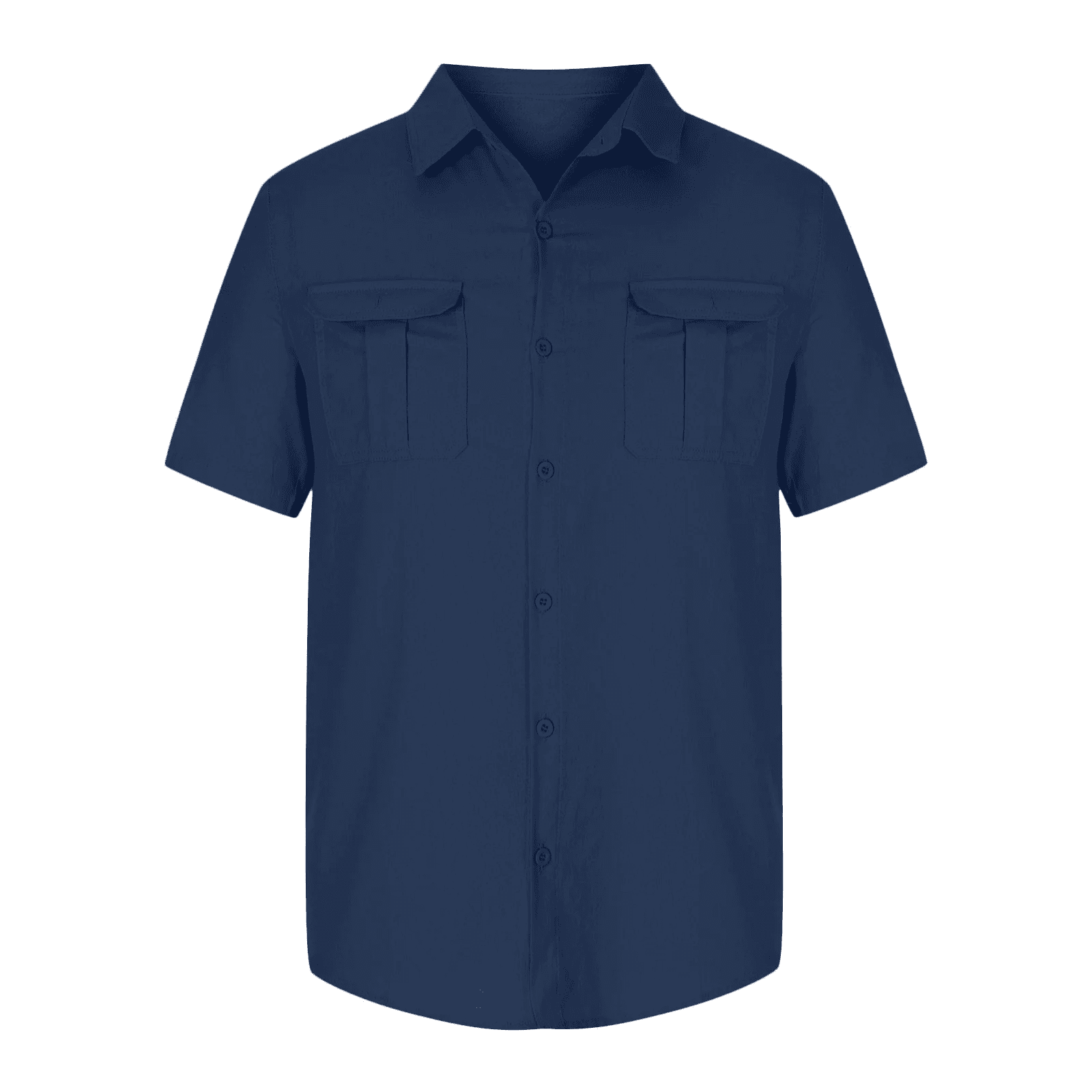 Walmart Men's Short Sleeve Classic Shirt, Regular-Fit, Button-Up, Collared Plaid, M-5XL ...