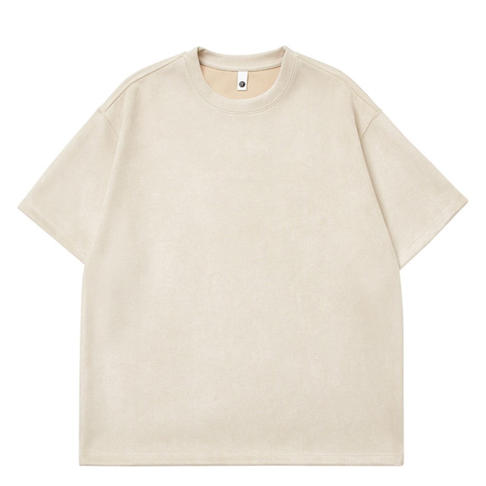Mens Short Sleeved T-shirt Fashion Suede T Shirt Streetwear Mens Short Sleeved T-shirt Fashion Suede T Shirt Streetwear