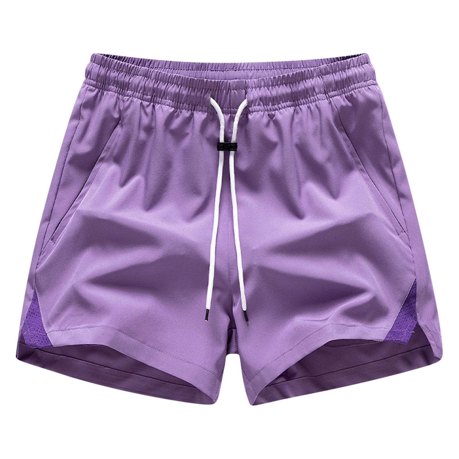 Mens Shorts 5 Inch Lightweight Drawstring Waist Athletic Shorts Summer ...