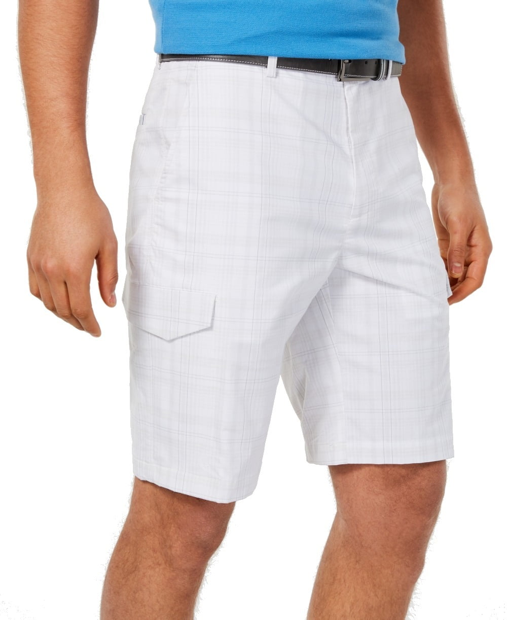 Mens Shorts Fairway Cargo Plaid Print Golf 34 - Walmart.com