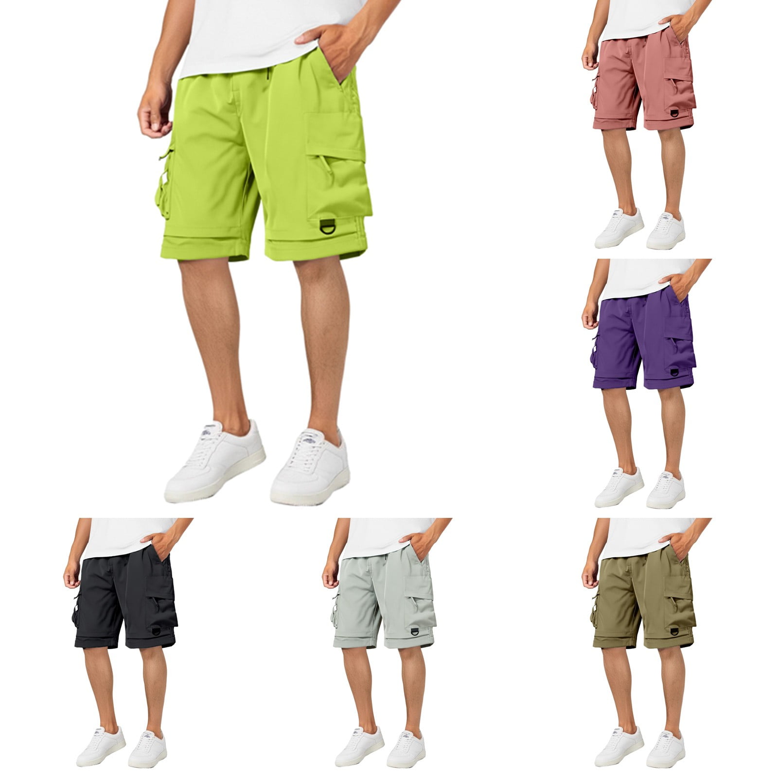 Mens Shorts - Men's Hiking Cargo Shorts Outdoor Lightweight Running ...