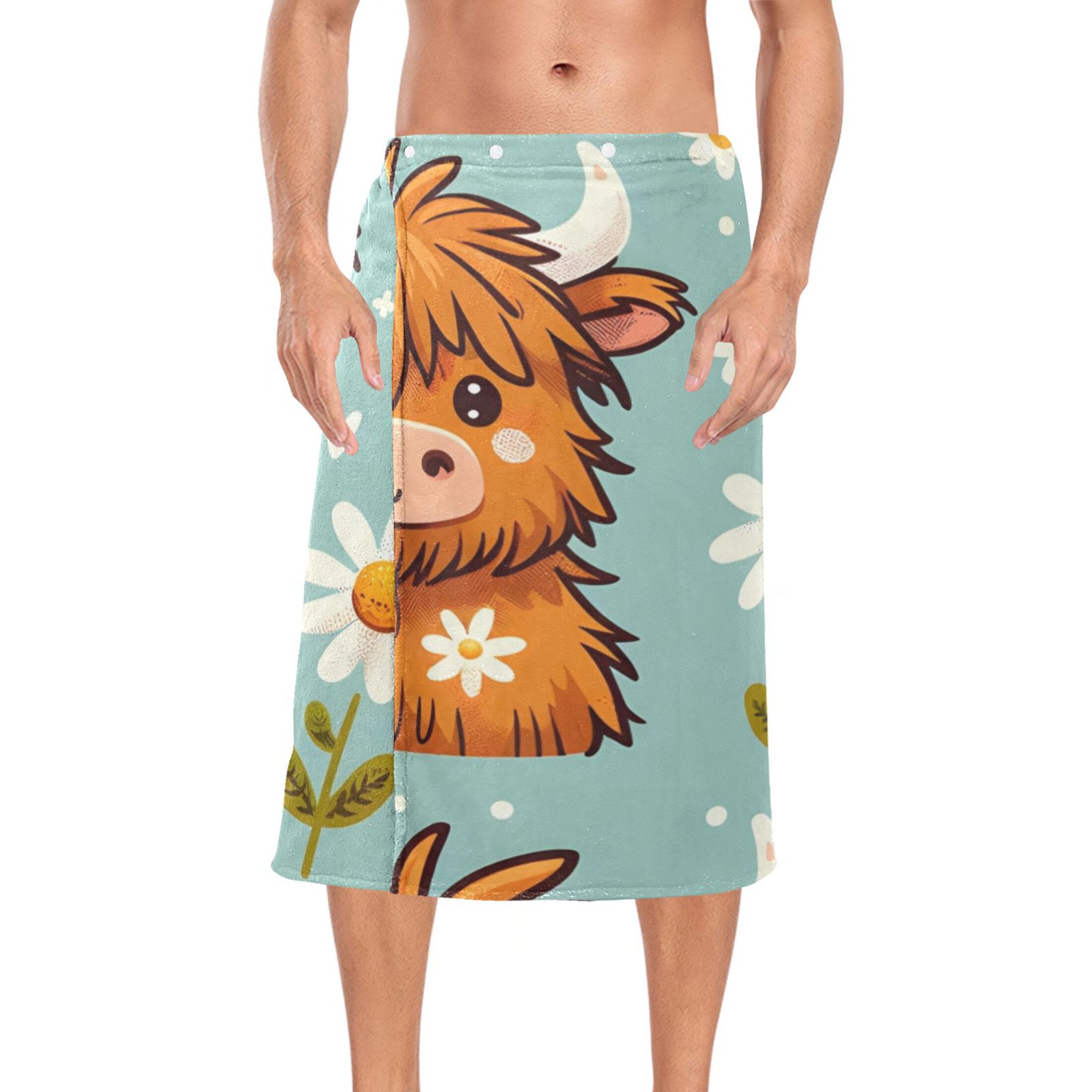 Mens Shower Wrap Adjustable Bath Wrap Towel 60”x28” Body Towels for Gym ...