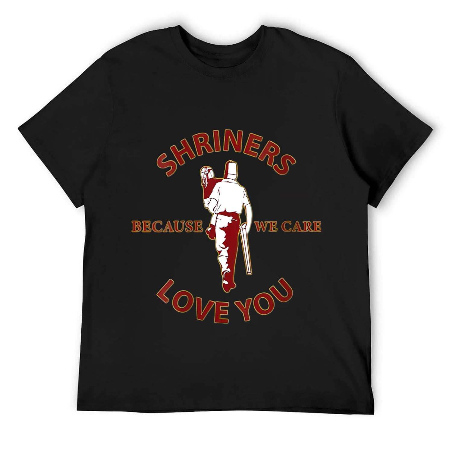 Mens Shriners Freemason Love Masonic Father's Day Round Neck T-Shirt ...