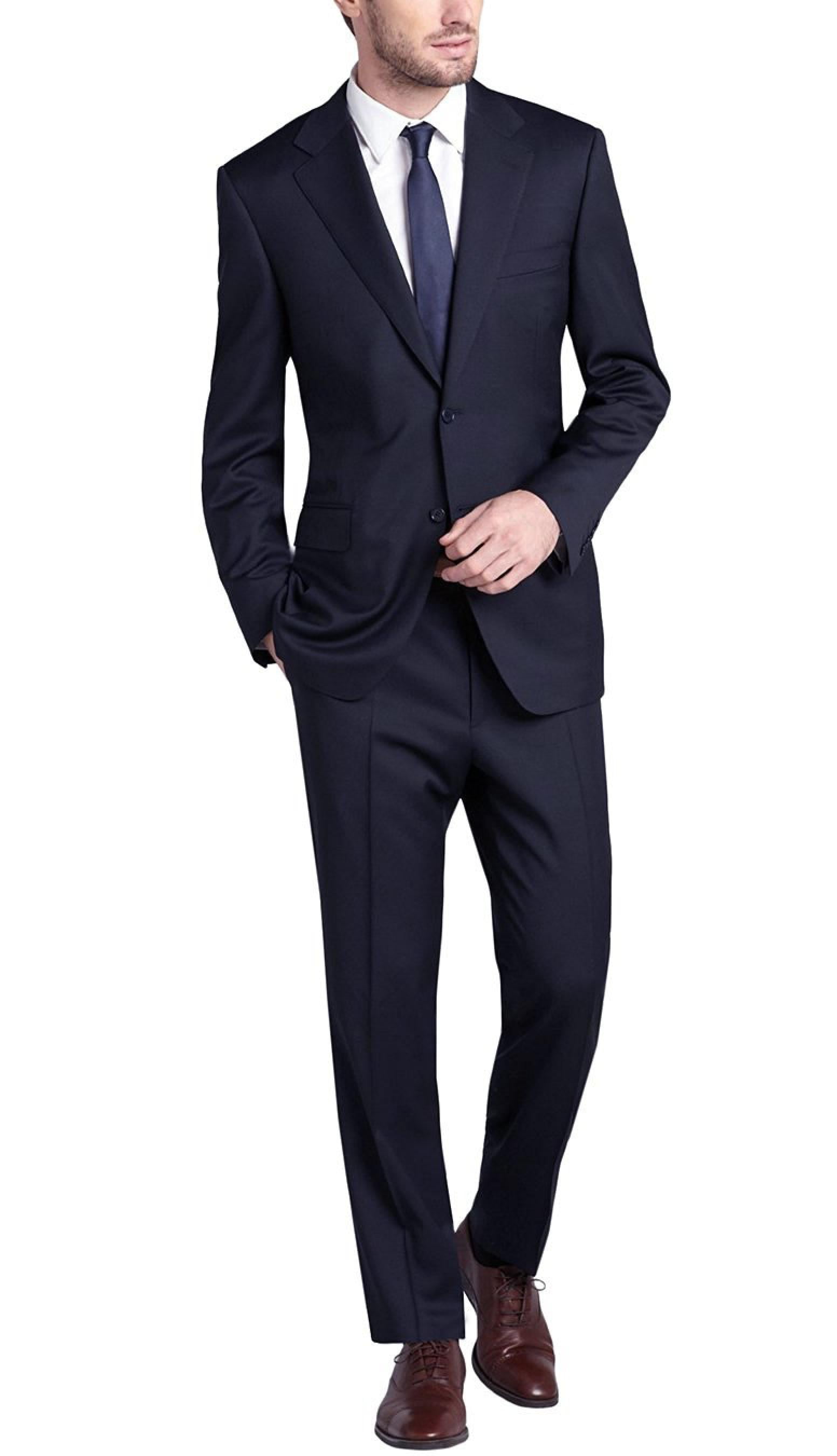 Mens Side Vent 2-piece Navy Modern Fit Suit DTI DARYA - Walmart.com