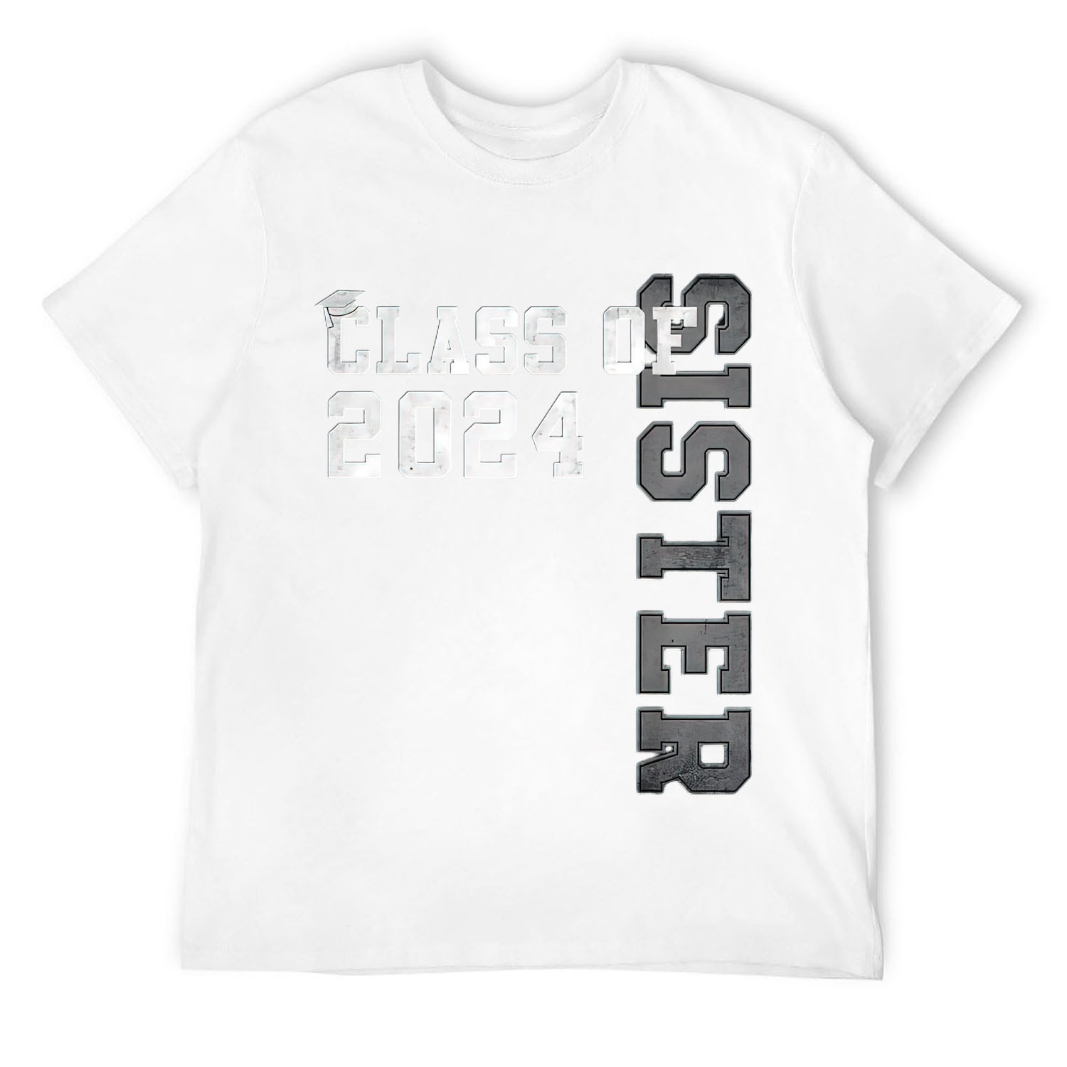 Mens Sister Senior 2024 Proud Sister Of A Class Of 2024 Graduate T ...