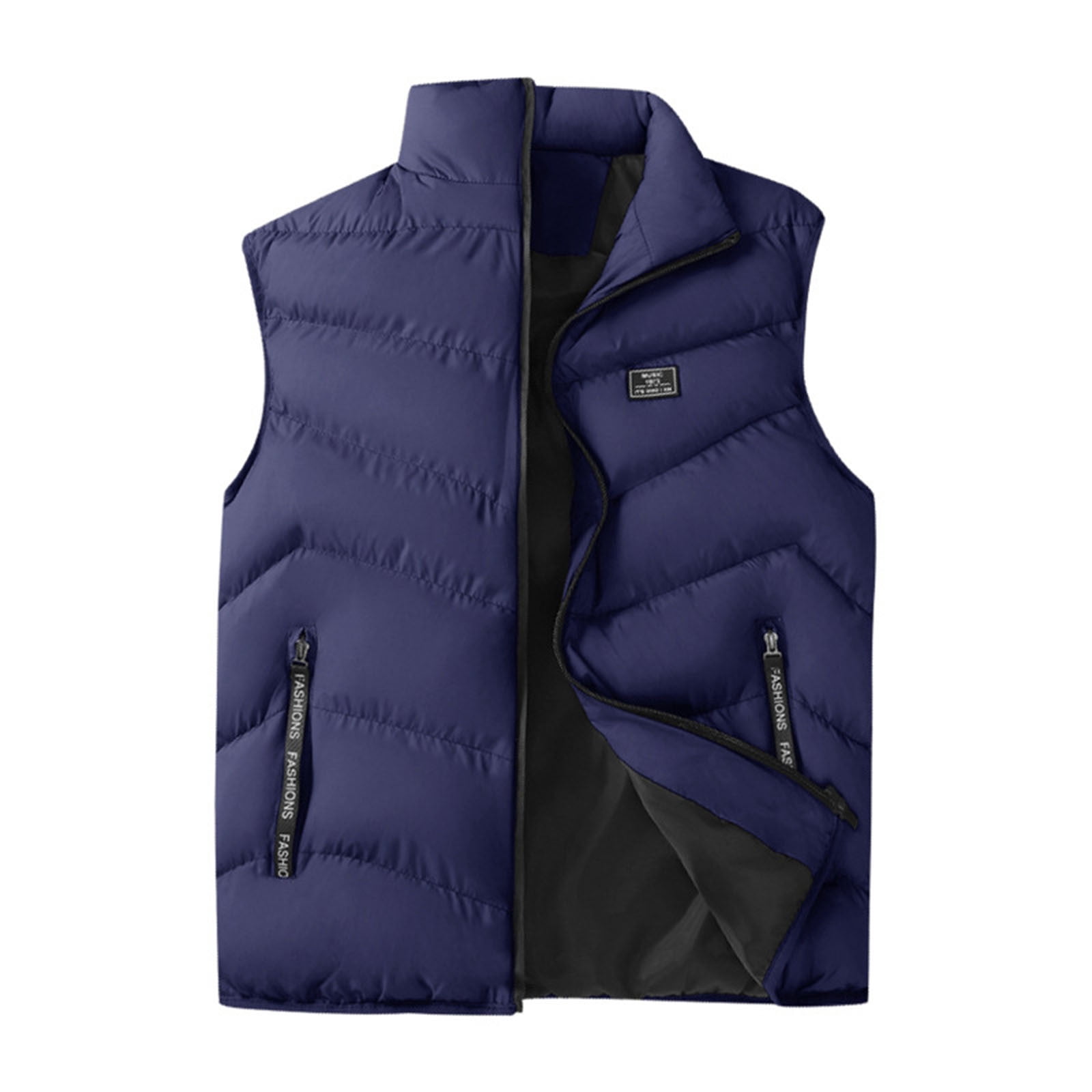 Mens Sleeveless Vests, Men's Casual Solid Color European-Size Thickened ...
