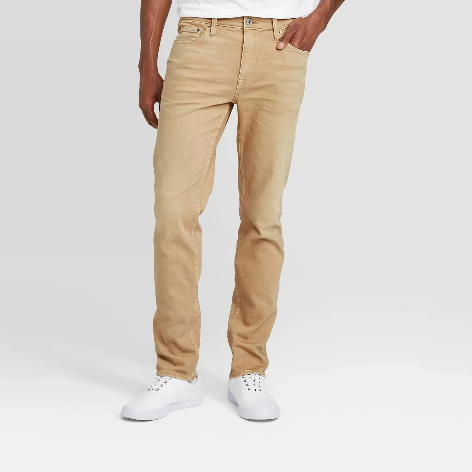 Mens Slim Fit Jeans Goodfellow Co Khaki 40x30 Walmart