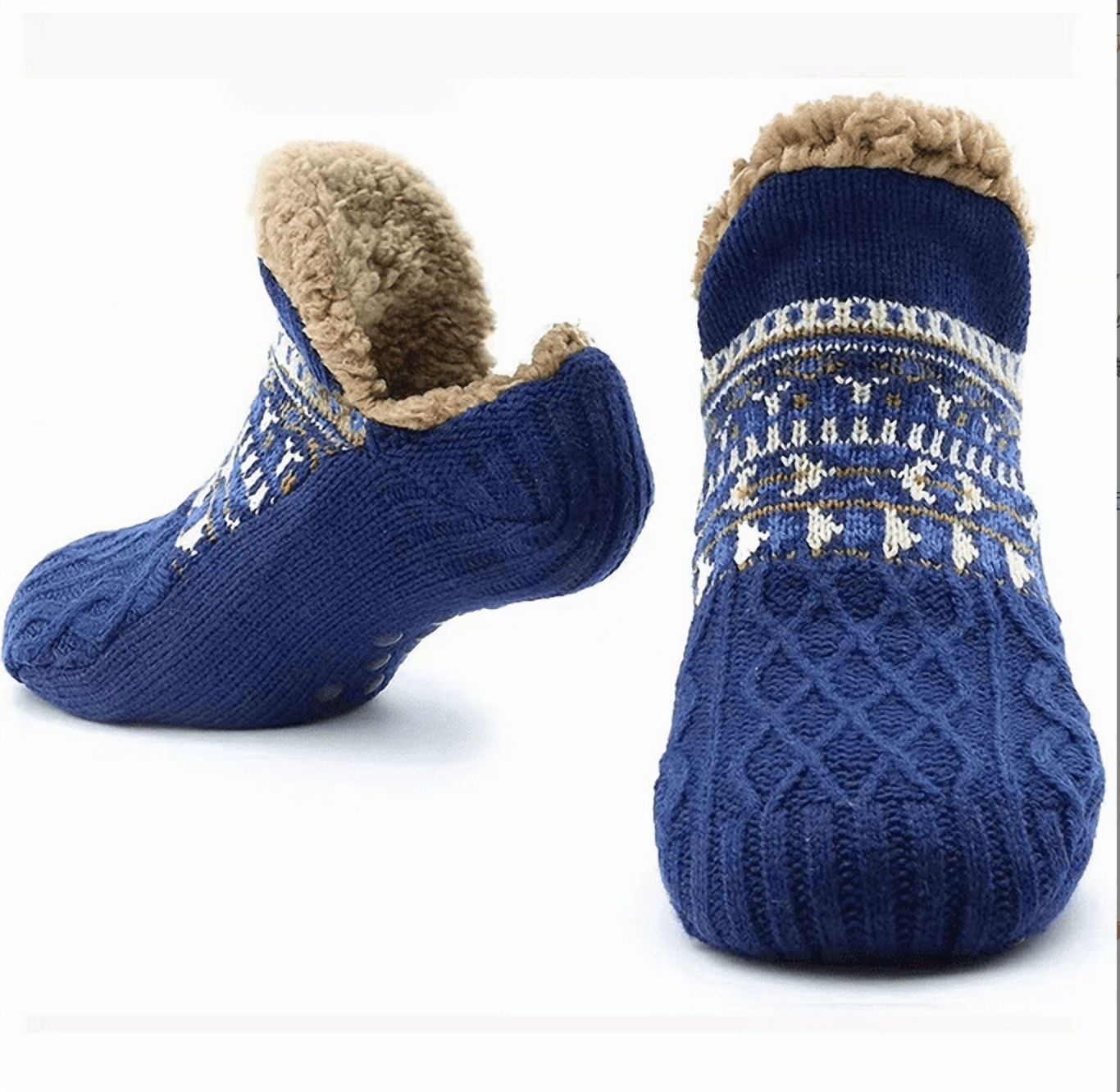 Mens Slipper Socks: Syphoria Winter Warm Fuzzy Socks, Thermal Cozy Non ...