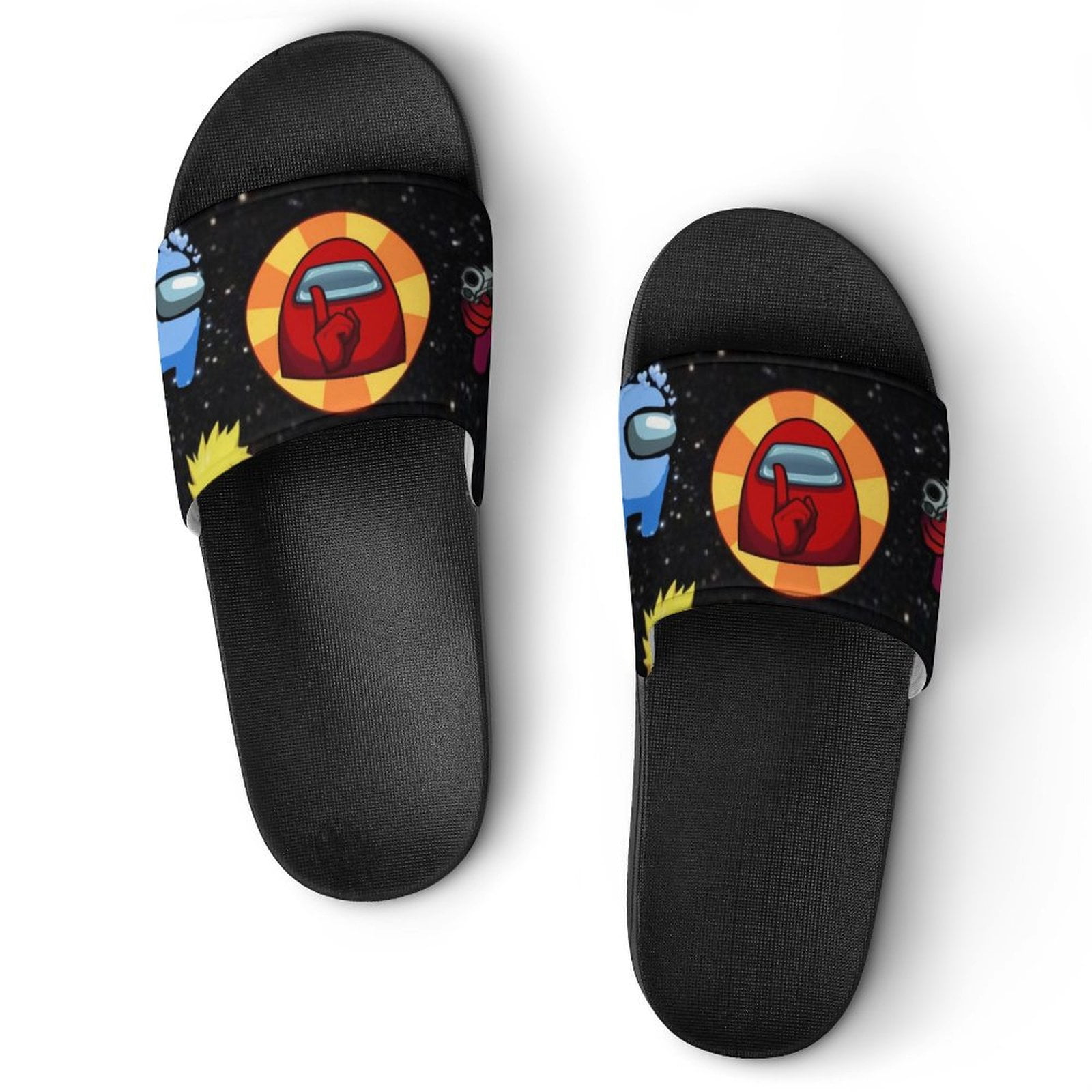 Mens Slippers,Among-Us Gaming Slippers for Men,Mens Slide Sandals ...