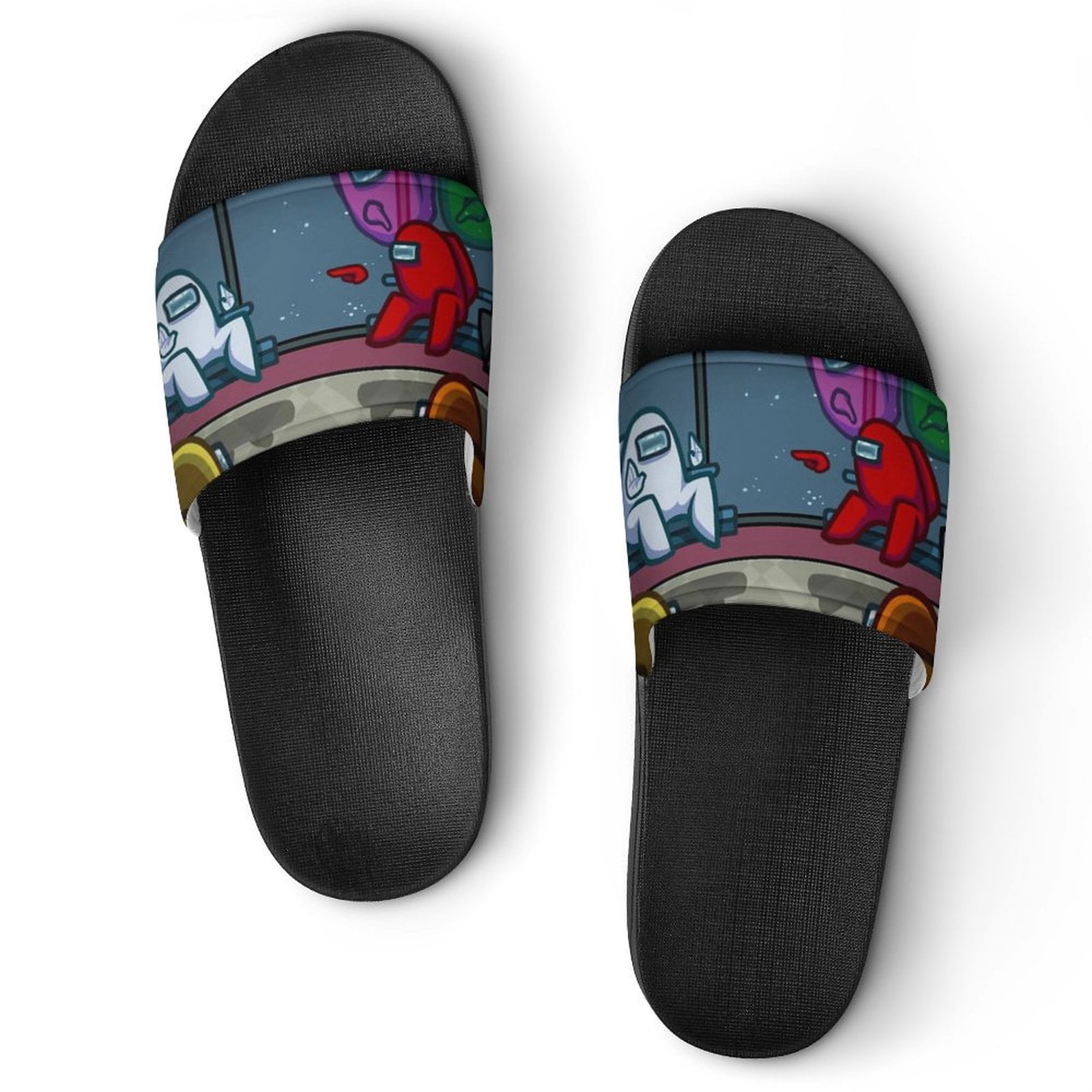 Mens Slippers,Among Us Slippers for Men,Mens Slides Sandals Slip-On ...