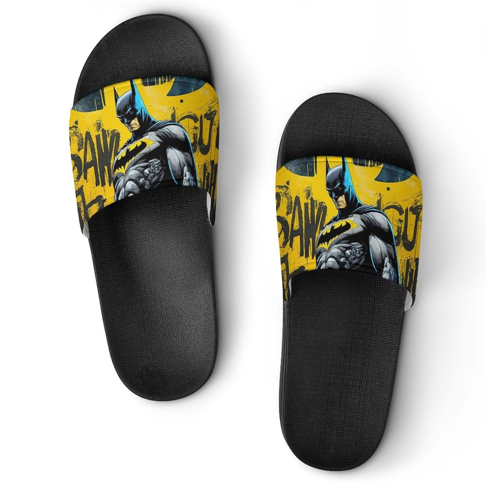 Mens Slippers,Batman Graffiti for Urban Style Slippers for Men,Funny ...