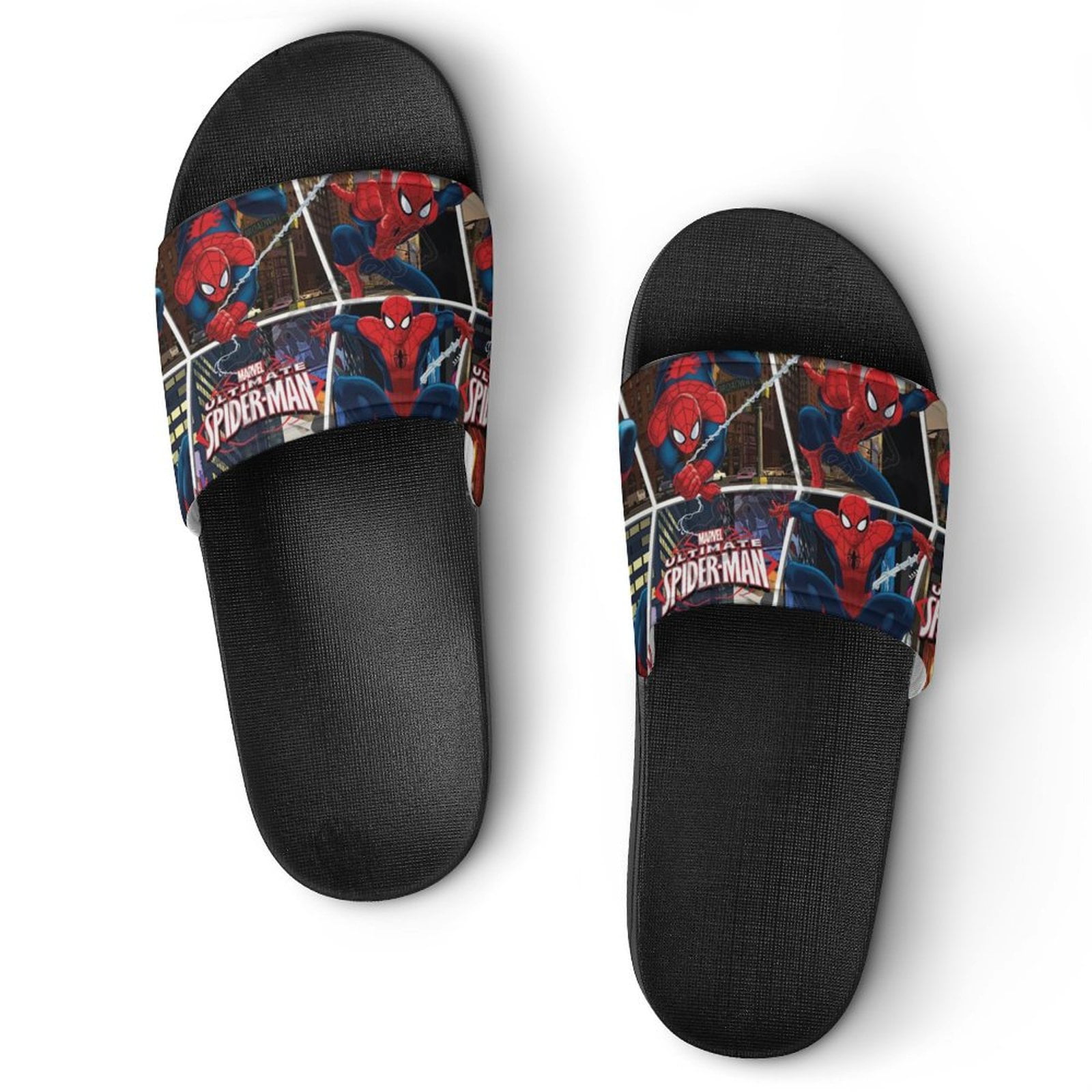 Mens Slippers,Cartoon Spider-Man Slippers for Men,Funny Slide Sandals ...