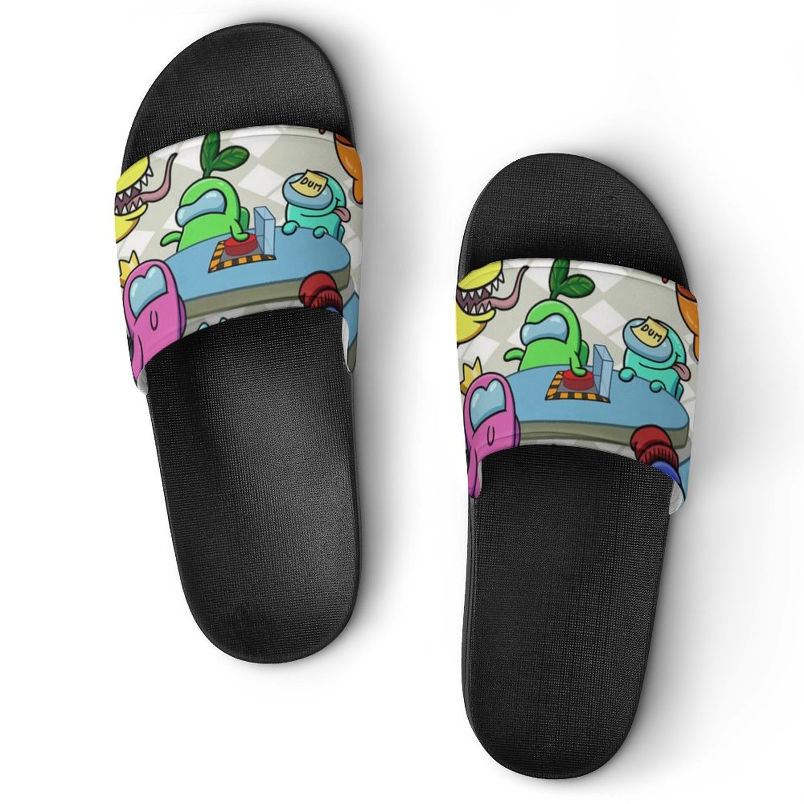 Mens Slippers,Gaming Among-Us Imposter Crewmate Slippers for Men ...
