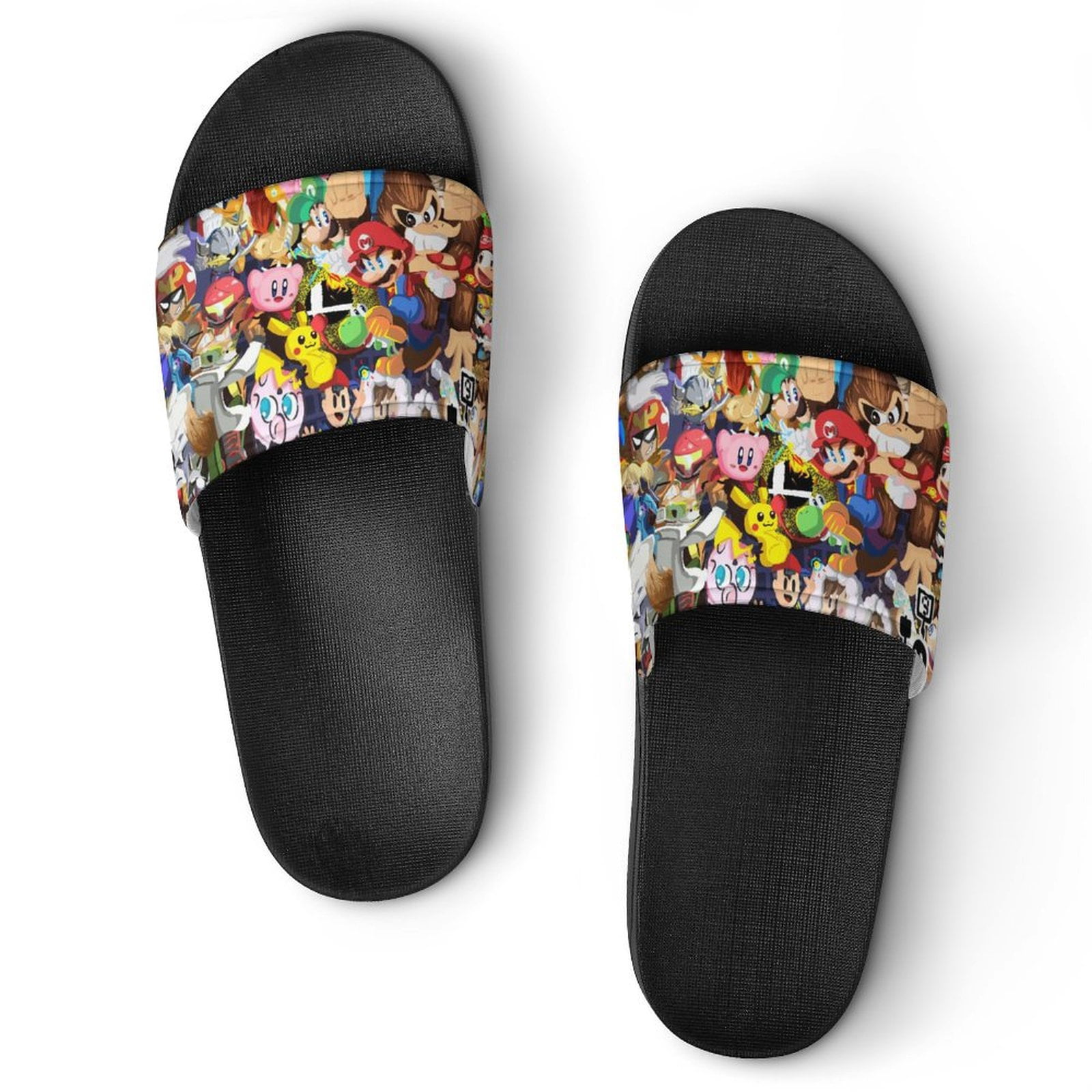 Mens Slippers,Mario And Pokémon Pikachu Friends Slippers for Men,Funny ...