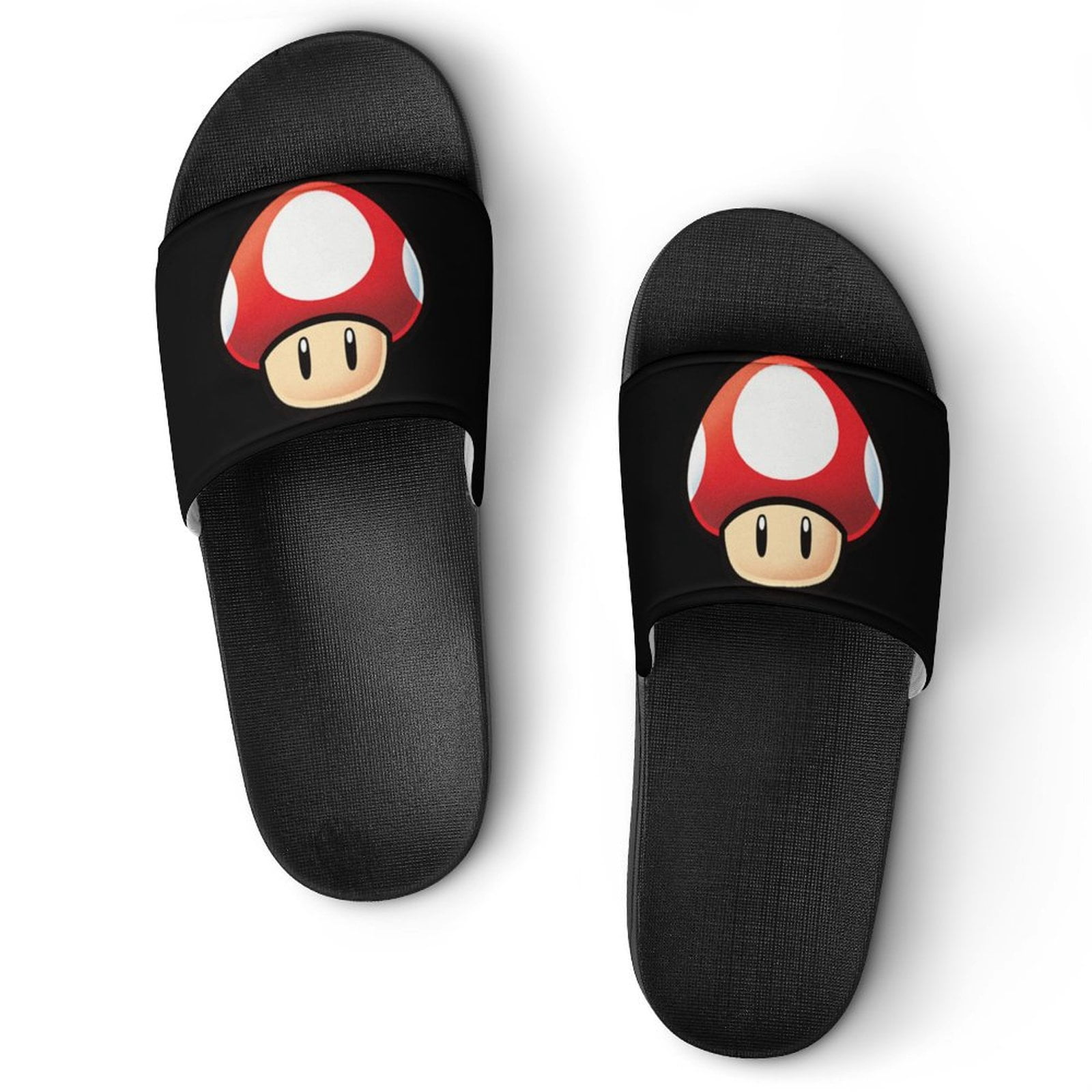 Mens Slippers,Mario Red Mushroom Slippers for Men,Comfort Platform ...