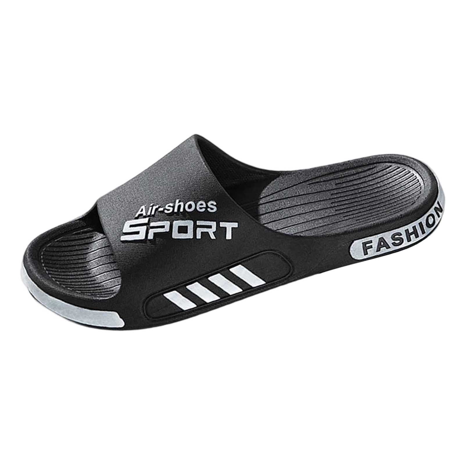 Mens Slippers,Men Slide Slippers Versatile Comfort Lightweight Design ...