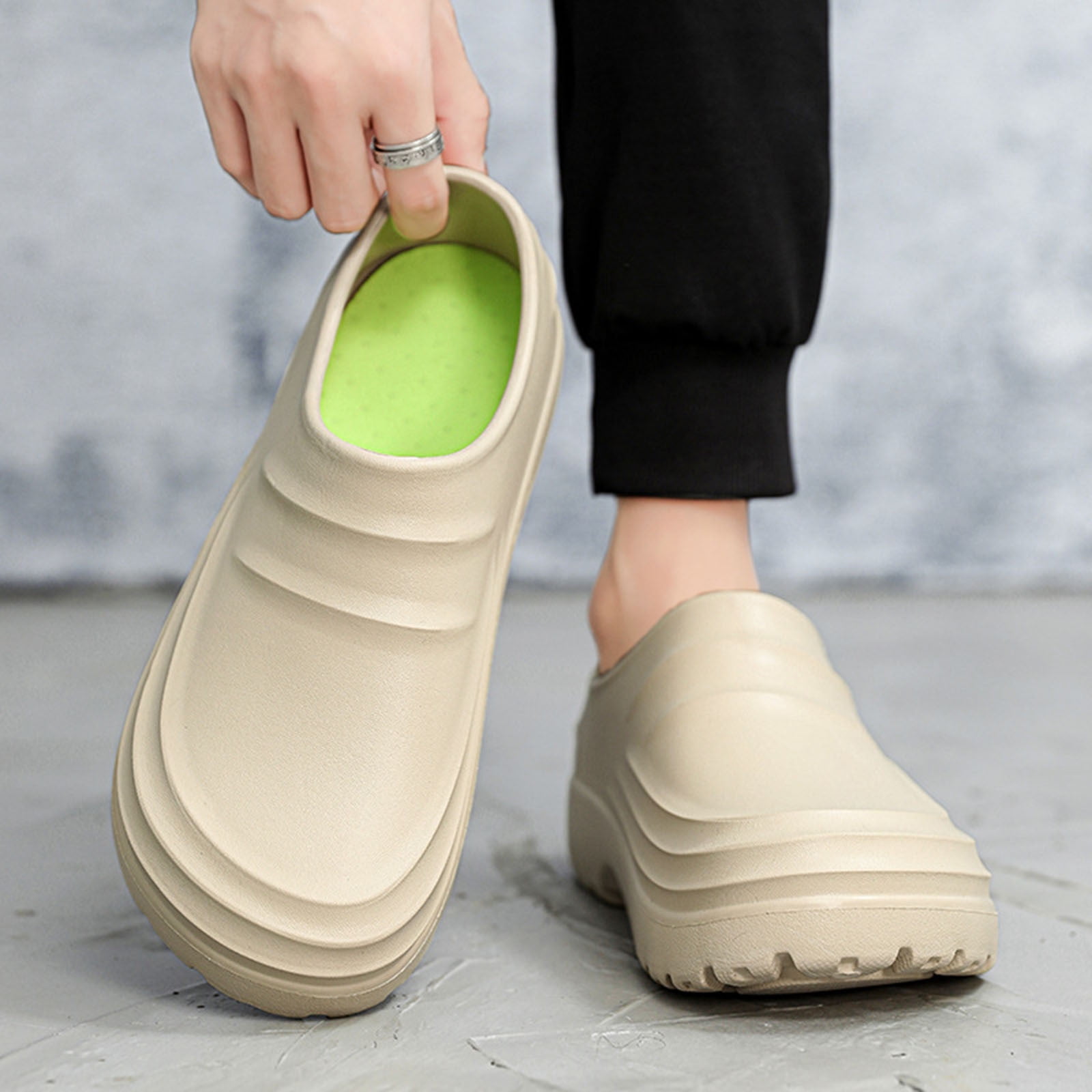 Mens Slippers,Non- Kitchen Chef Work Shoes WoDurable Restaurant -On ...