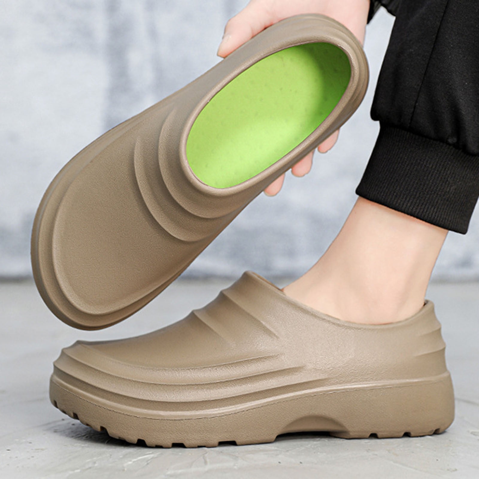 Mens Slippers,Non- Kitchen Chef Work Shoes WoDurable Restaurant -On ...