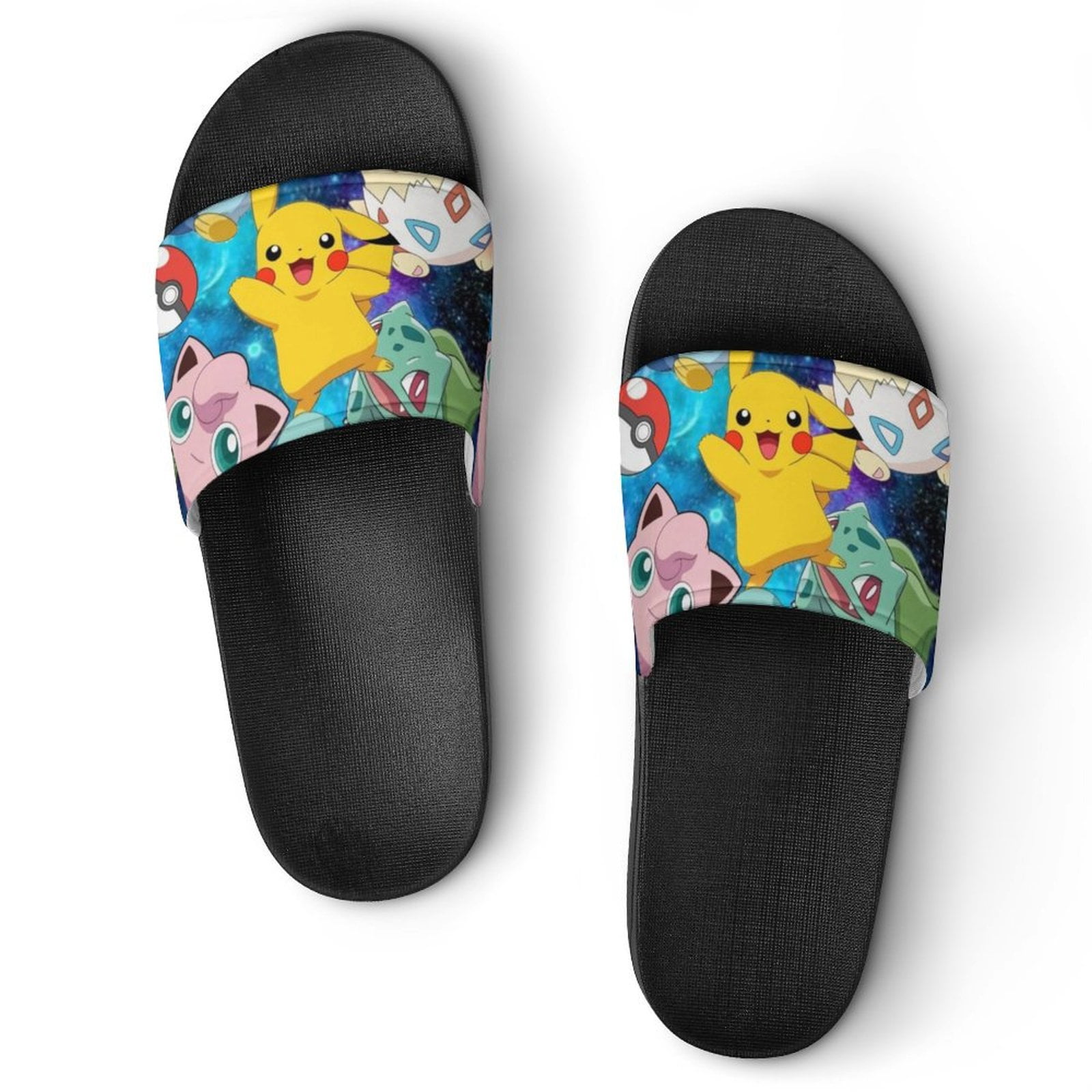 Women's Wide Leg Pants Pokemon Character Slide Sandals - Pikachu ...