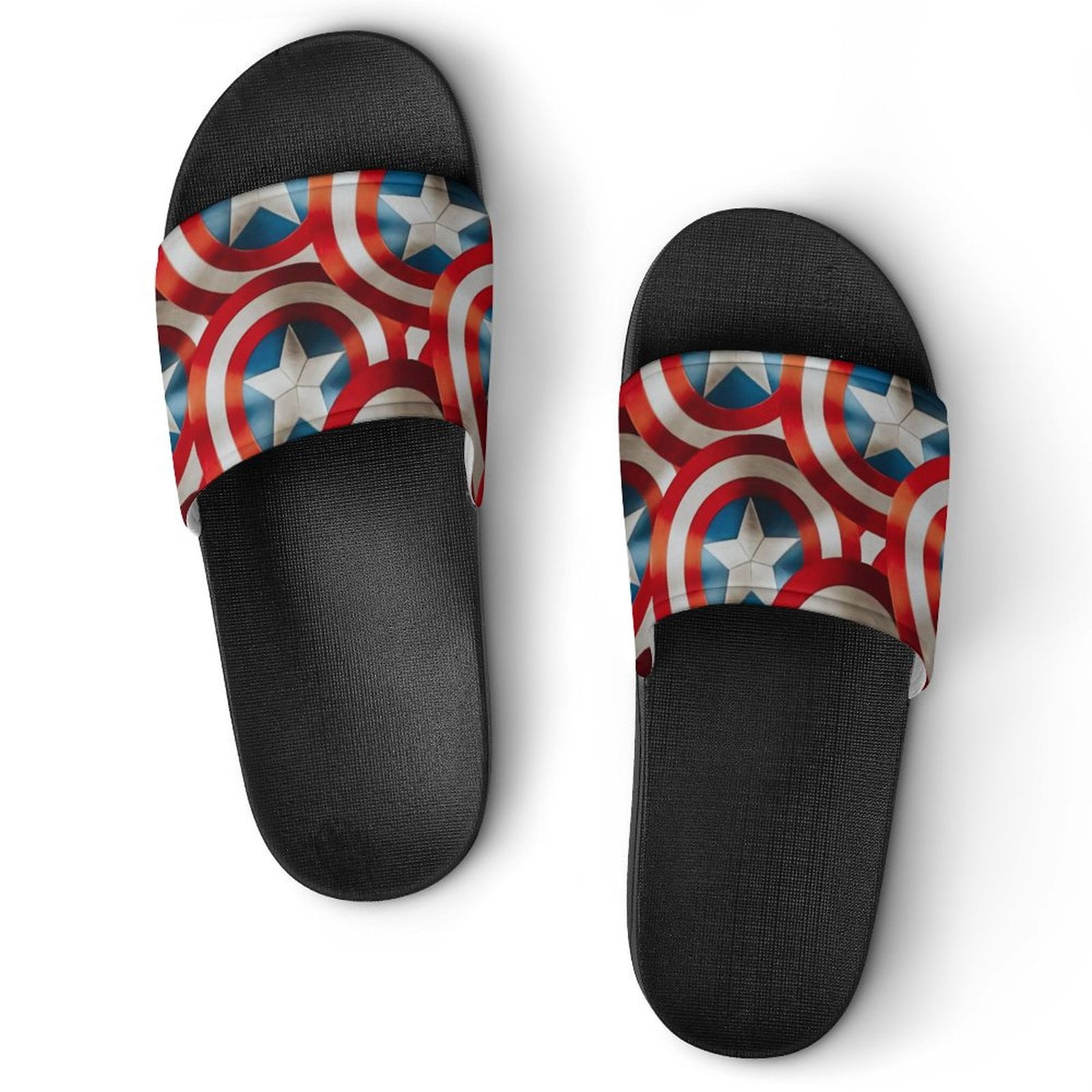 Mens Slippers,Spider-Man Captain America Slippers for Men,Mens Slides ...