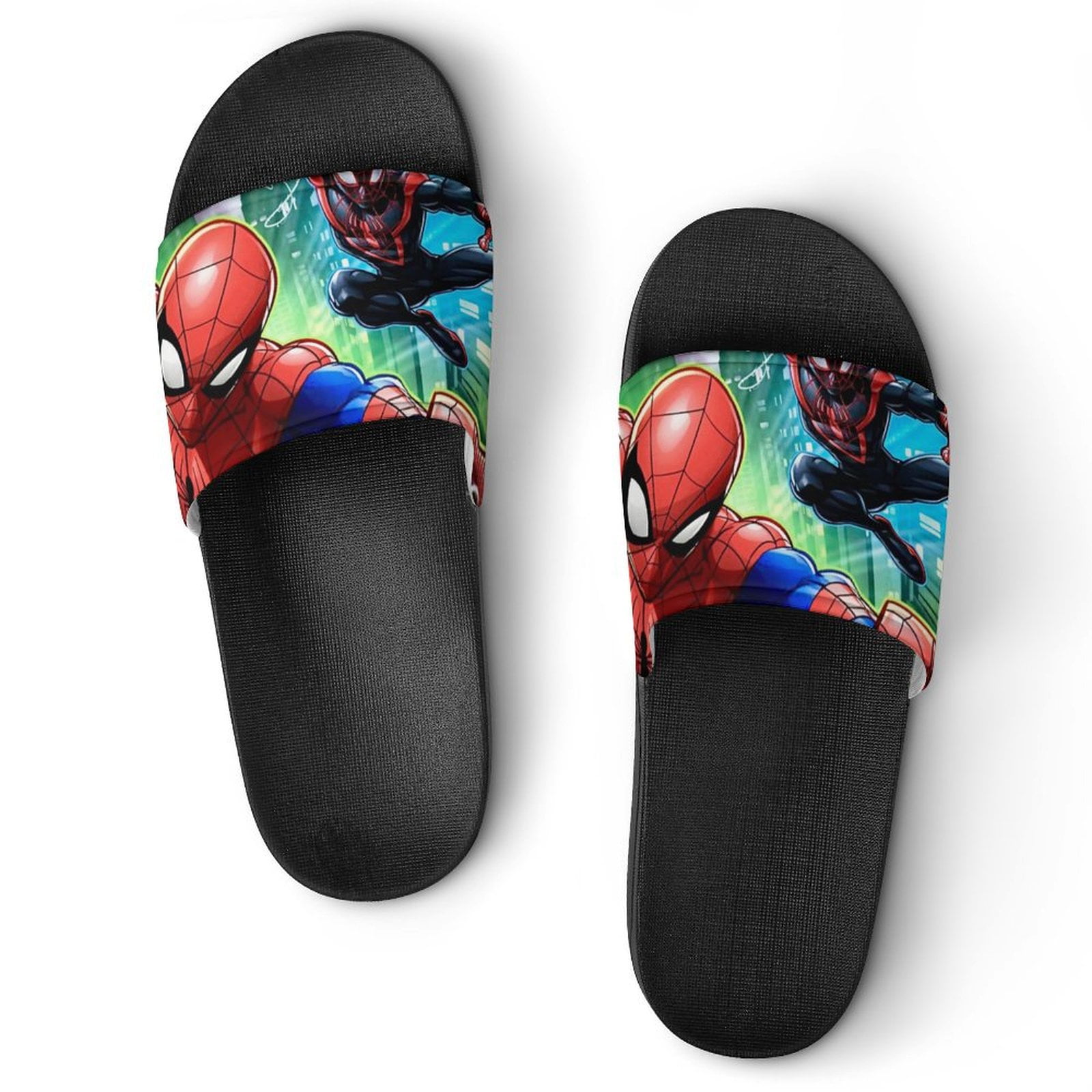 Mens Slippers,Spider-Man Slippers for Men,Comfort Platform Lightweight ...
