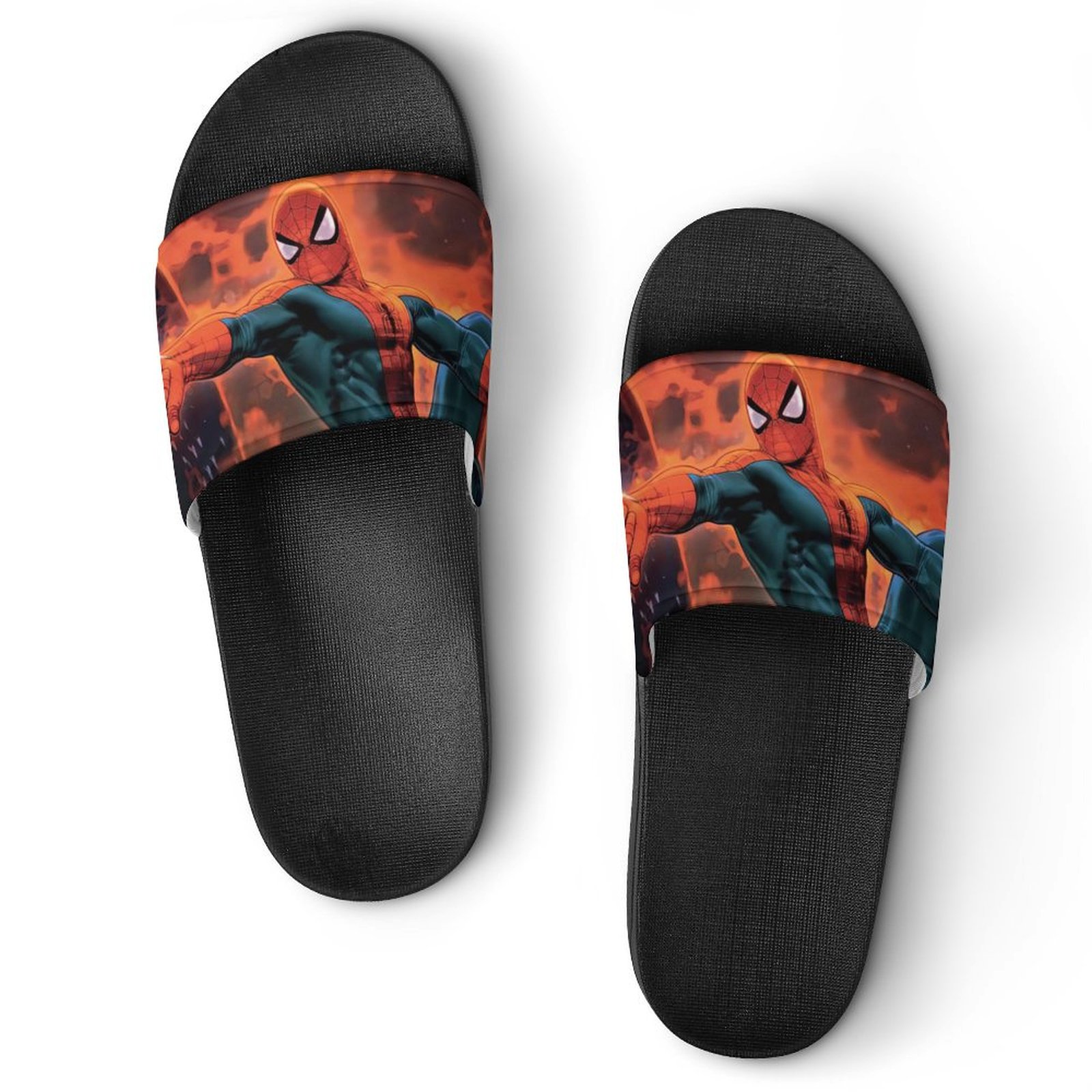 Mens Slippers,Spider-Man Unlimited Slippers for Men,Mens Slides Shoes ...