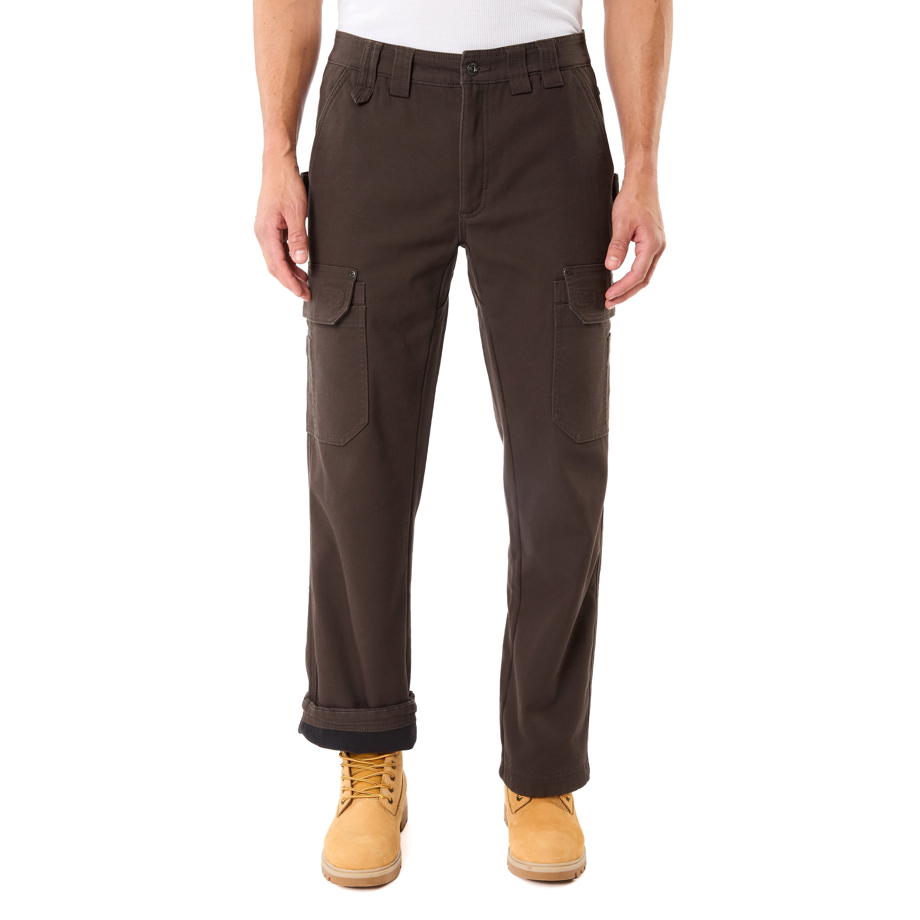 Mens Smith's Workwear Duck Canvas Gusset Utility Cargo Carpenter Pants Color: Granite Grey Size ...