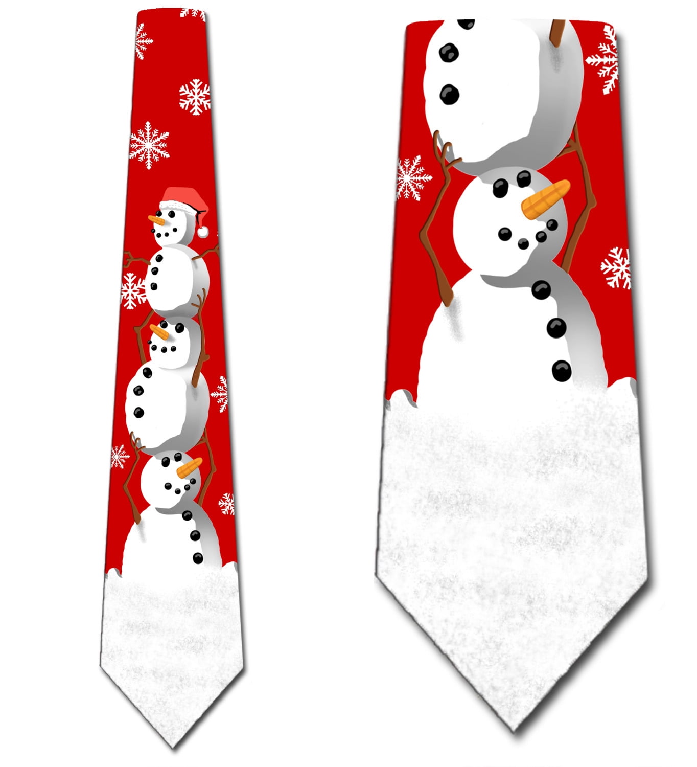 Mens Snowman Ties Winter Neckties Christmas by Three Rooker - Walmart.com