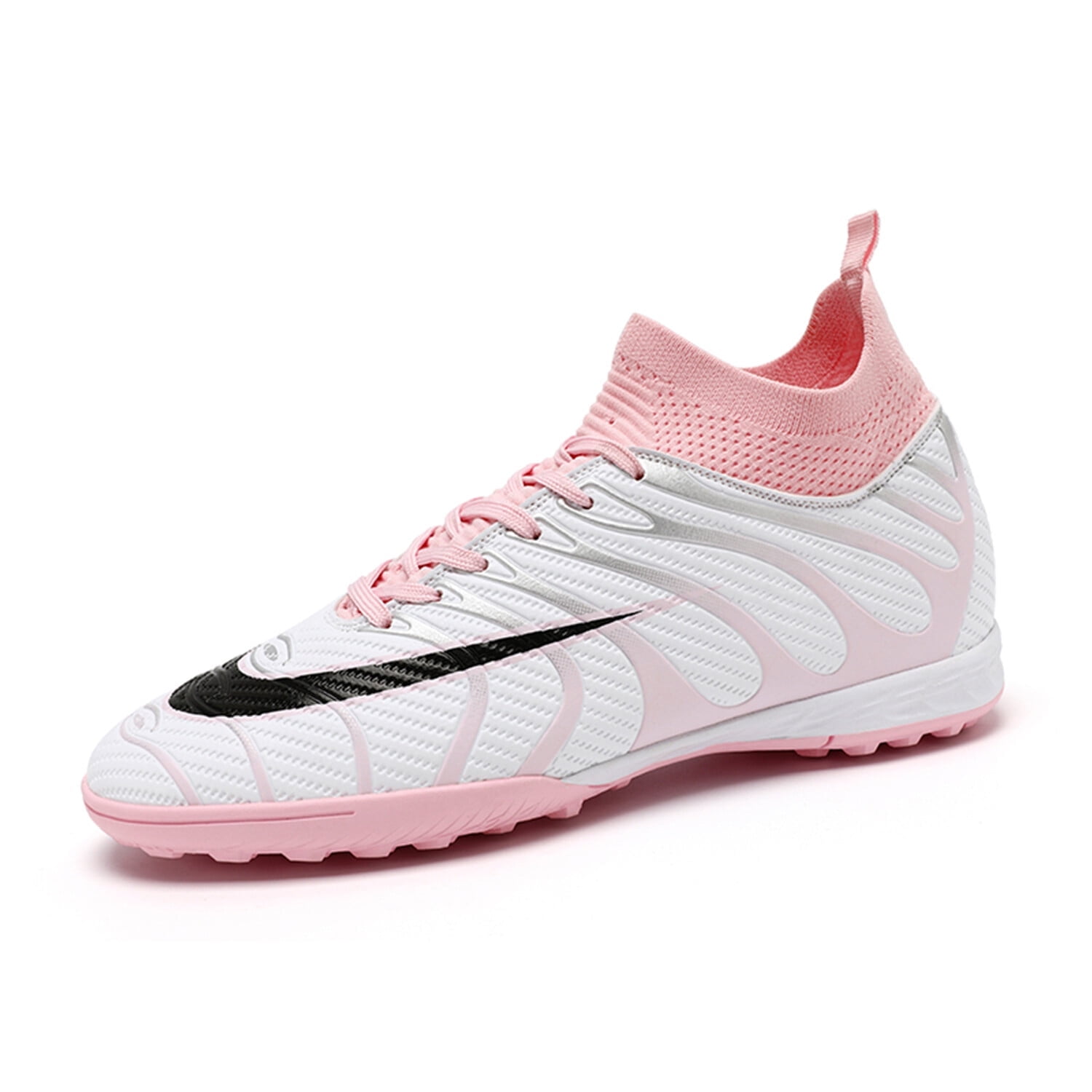 Mens Soccer Cleats Teenager High Top Turf Trainning Football Shoes US ...