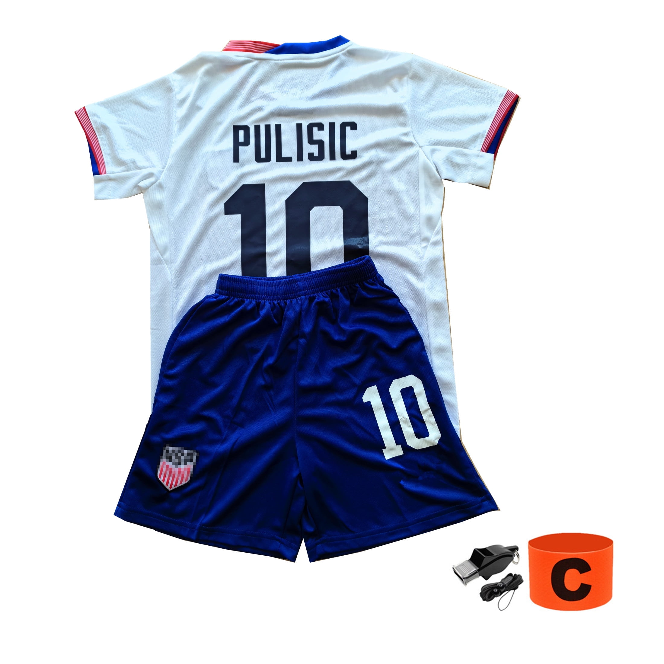Mens Soccer Jersey 2024-25 Boys Football Uniforms For PULISIC Fan Shirt ...