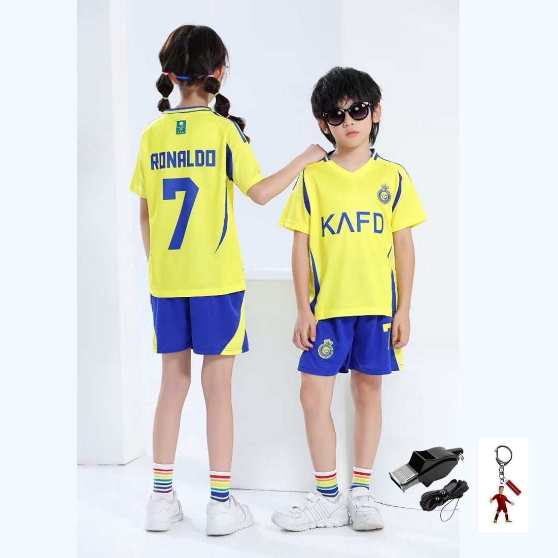 Mens Soccer Jersey FC Boys Football Uniforms For Ronaldo Fan Shirt ...