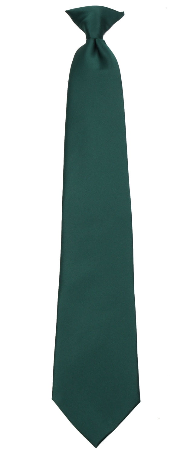 Mens Solid Color Clip On Easy to Remove Clip Necktie Ties - Walmart.com