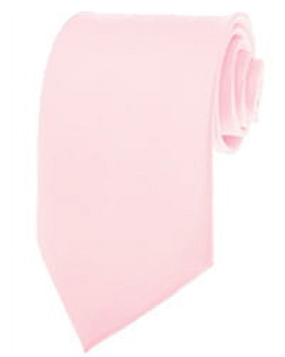 Mens Solid Light Pink Ties Necktie - Walmart.com