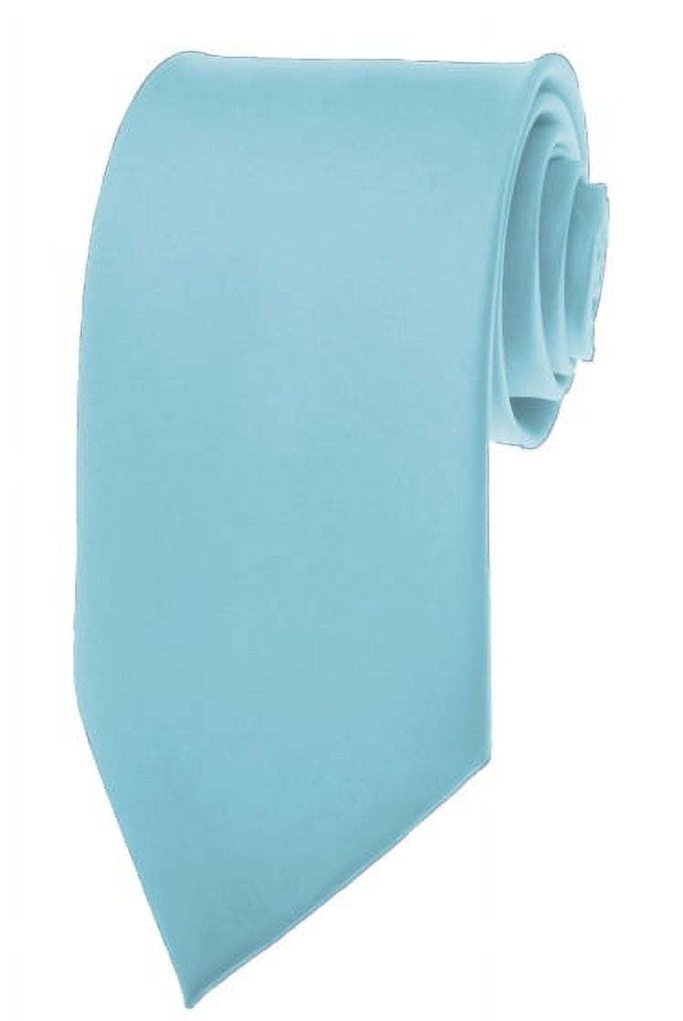 Mens Solid Sky Blue Ties Necktie - Walmart.com
