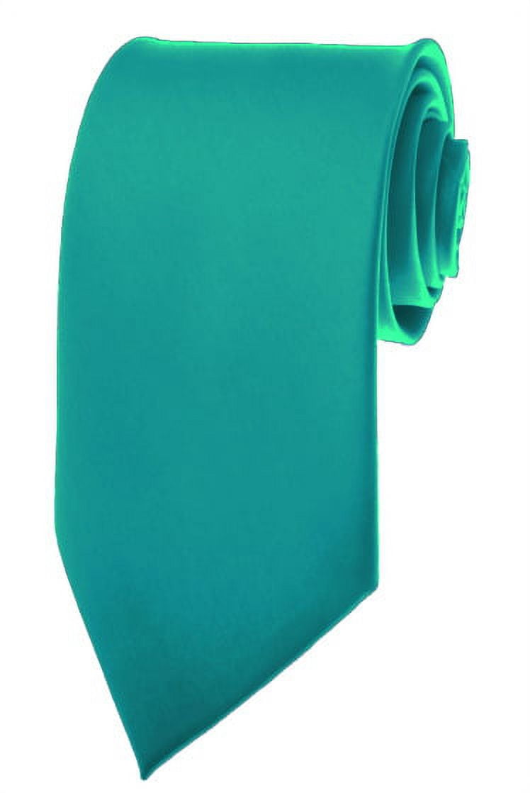Mens Solid Turquoise Ties Necktie - Walmart.com