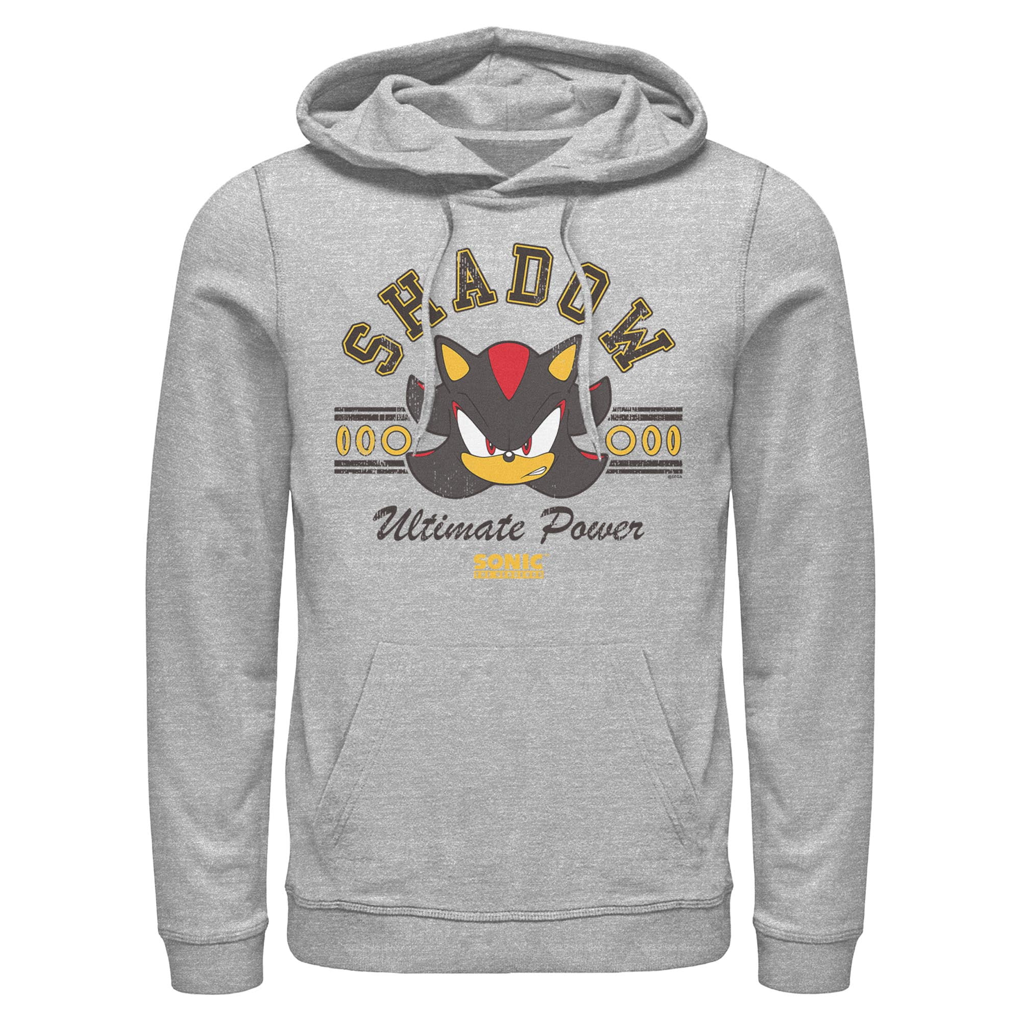 Mens Sonic the Hedgehog Shadow Ultimate Power Lightweight Hoodie ...