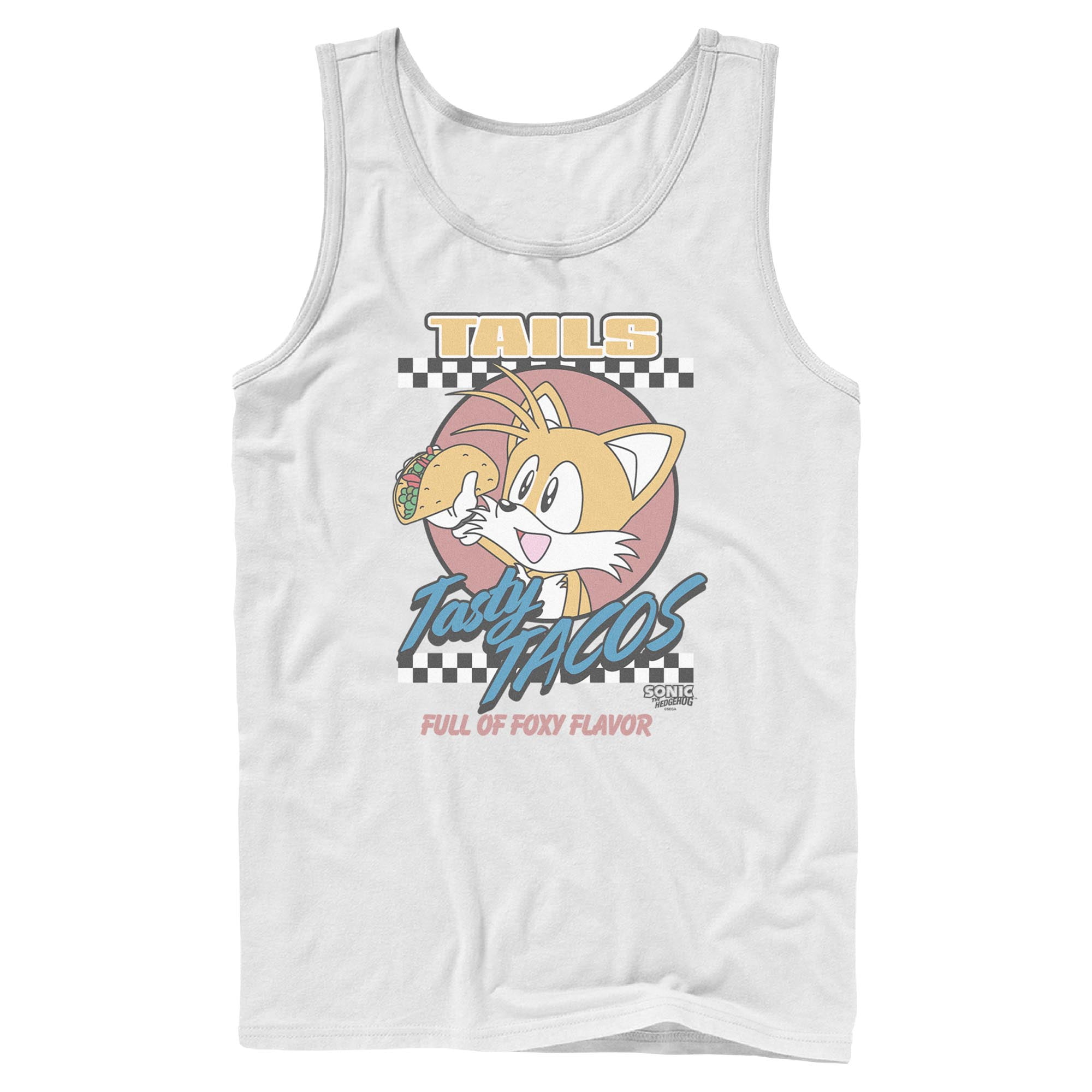 Mens Sonic the Hedgehog Tails Tasty Tacos Tank Top - Walmart.com