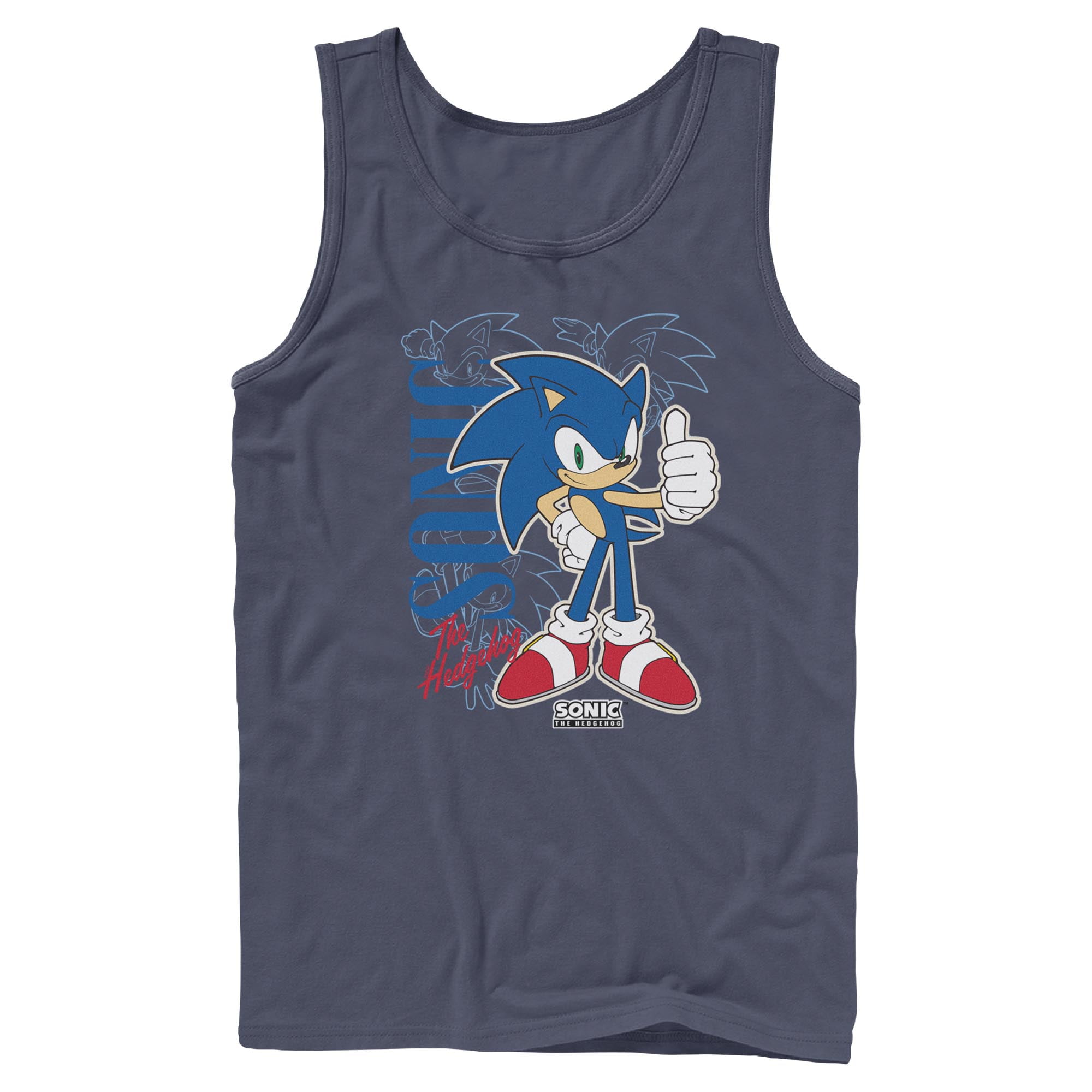 Mens Sonic the Hedgehog Thumbs Up Tank Top - Walmart.com