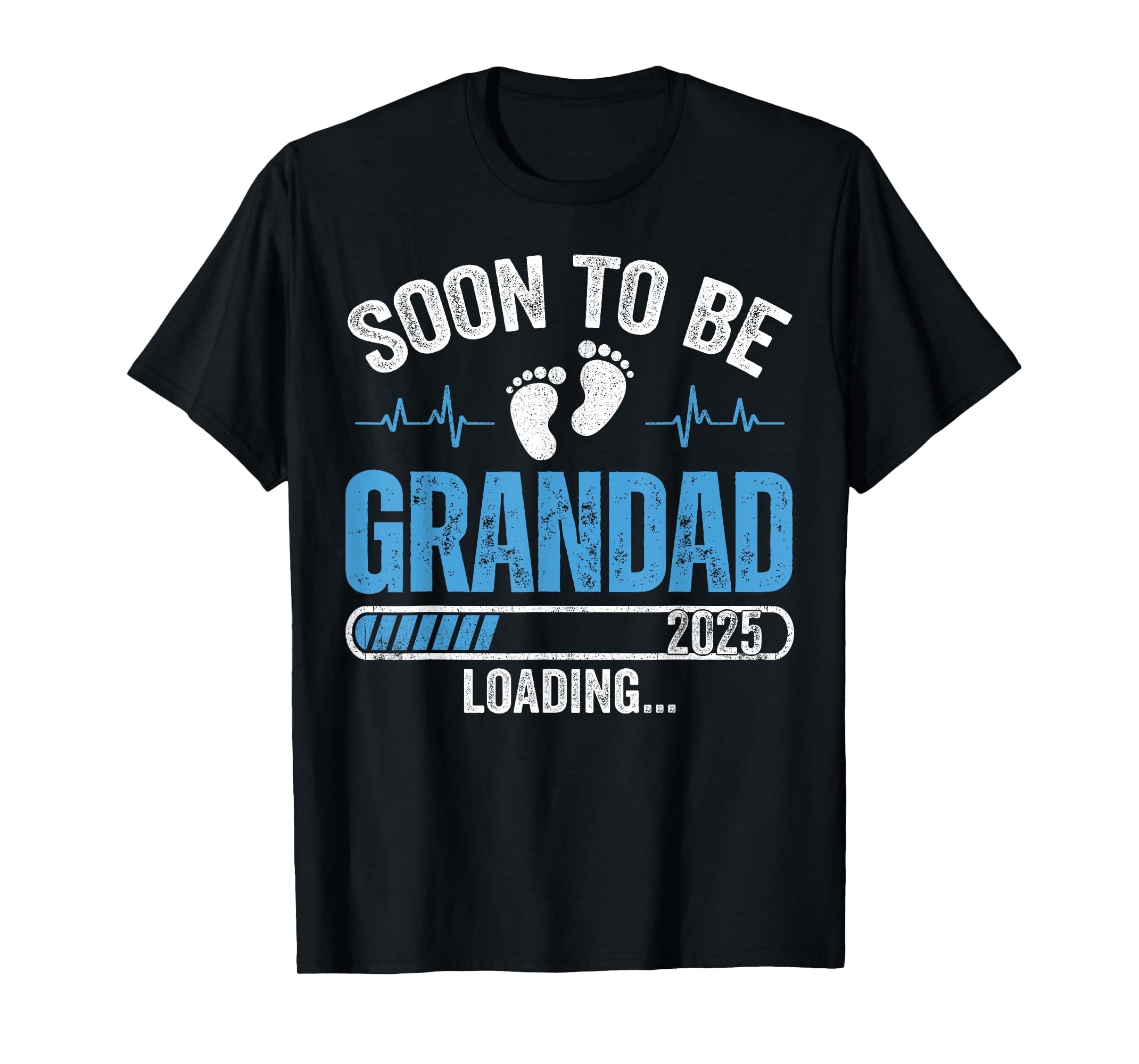 Mens Soon To Be Grandad 2025 Loading Promoted To New Grandad T-Shirt ...