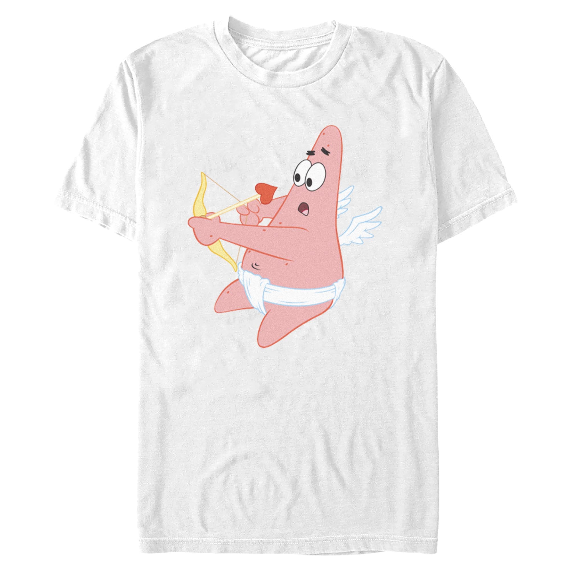 Mens SpongeBob SquarePants Patrick Star Love Cupid T Shirt - Walmart.com