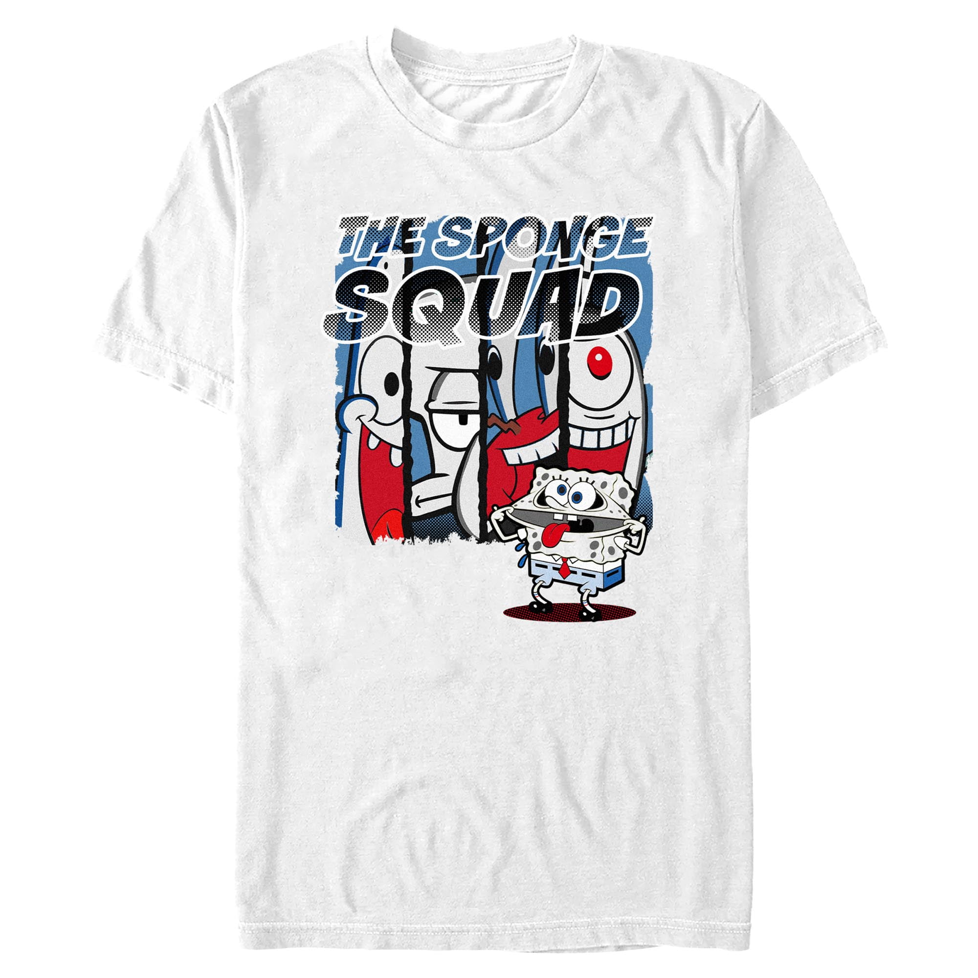 Mens SpongeBob SquarePants The Sponge Squad Eye Collage T Shirt ...