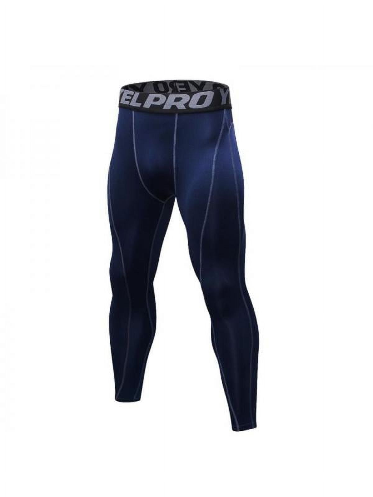 Mens Sport Compression Pants Workout Base Layer Running Skin Tights ...