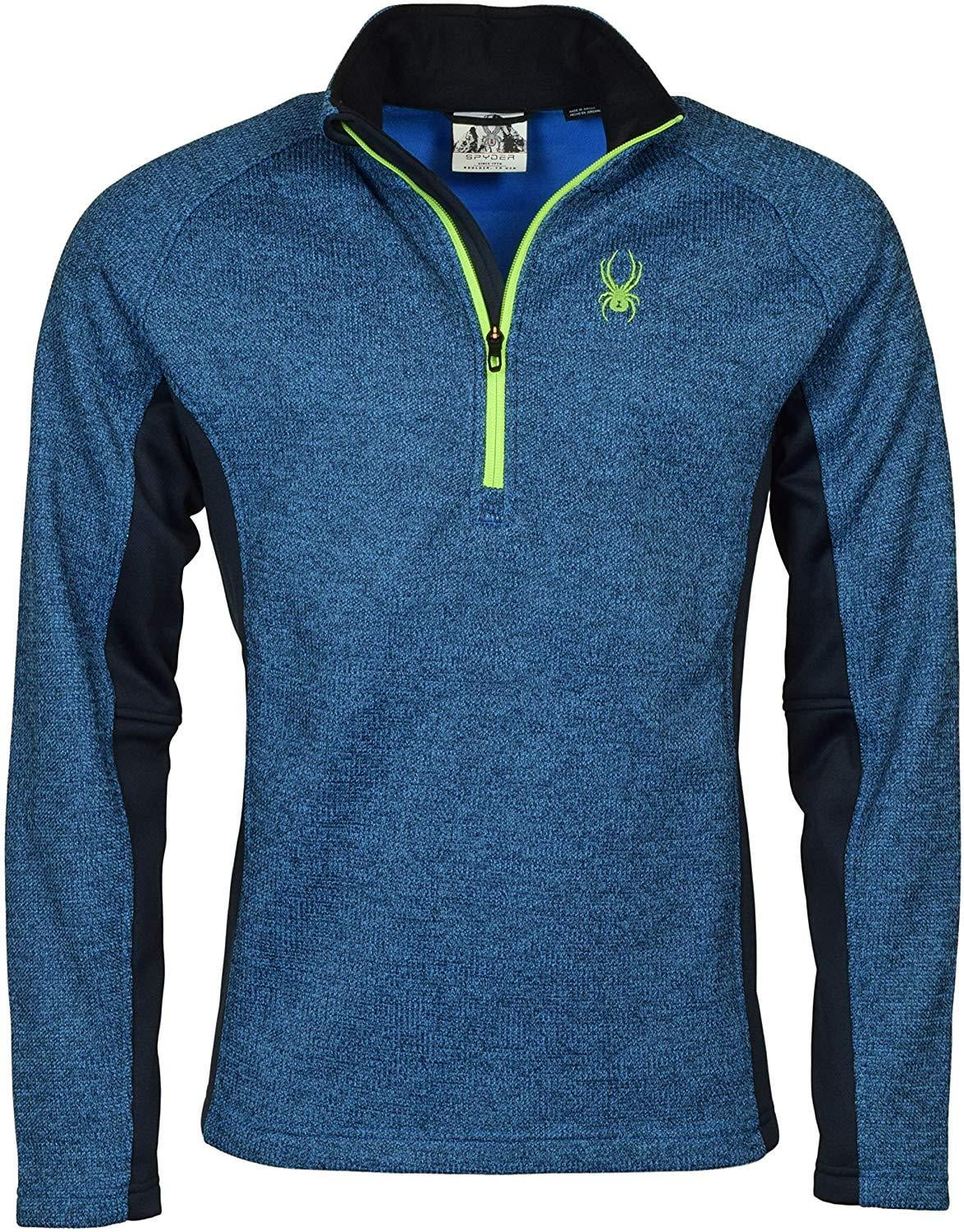 Mens Spyder (Blue) 1/2 Zip Outbound Sweater XLARGE - Walmart.com