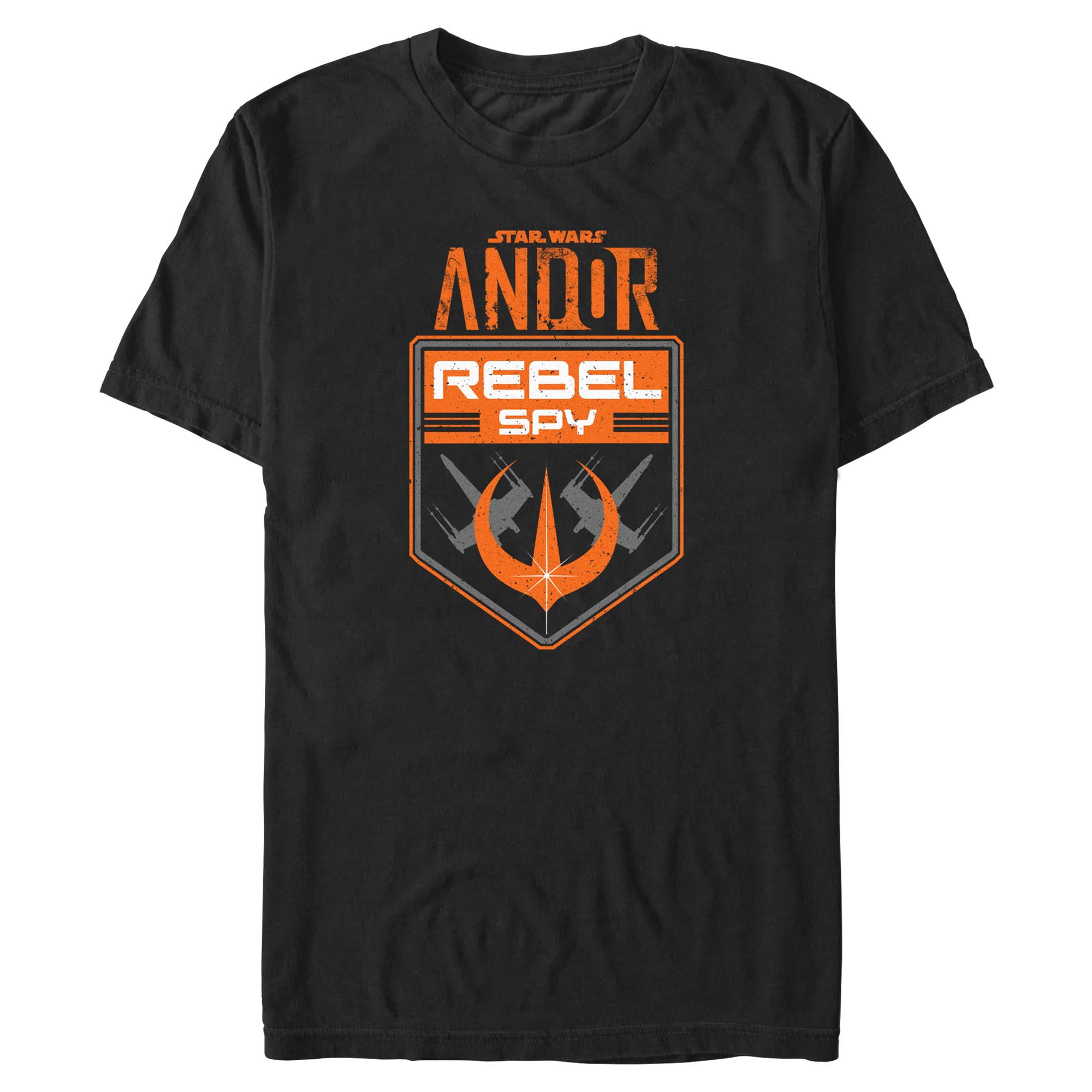 Mens Star Wars: Andor Rebel Spy Badge T Shirt - Walmart.com