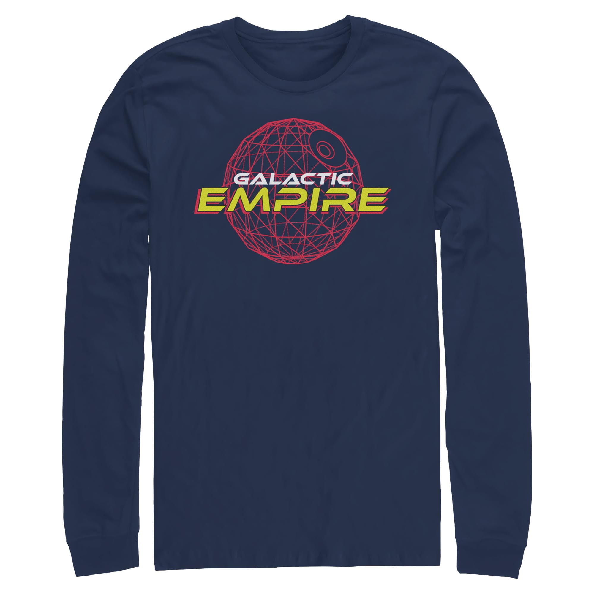 Mens Star Wars Death Star Galactic Empire Long Sleeve Shirt - Walmart.com
