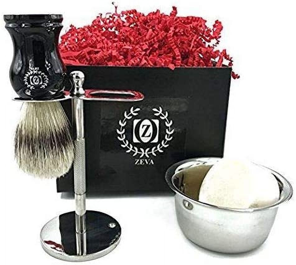 Mens Straight Razor Traditional Wet Shave Grooming Gift Kit 5/8" Carbon ...