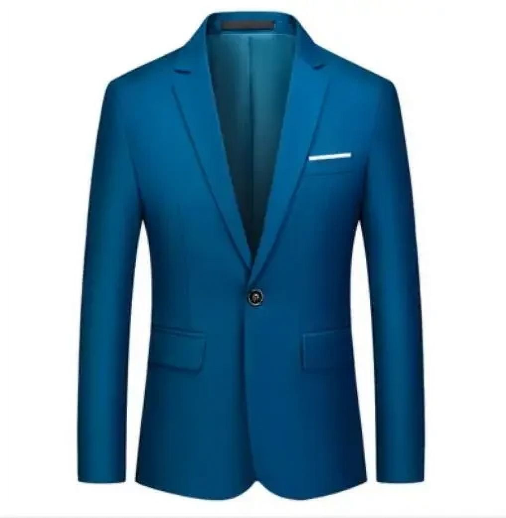 Mens Stylish Colorful Slim Fit Casual Blazer Jacket Green Purple Black ...
