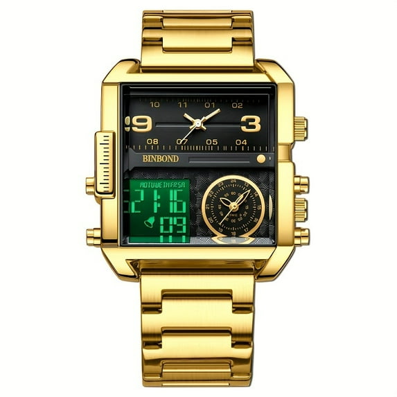 Mens Stylish Quartz Watch - Extra Large Dial for Easy Reading ...