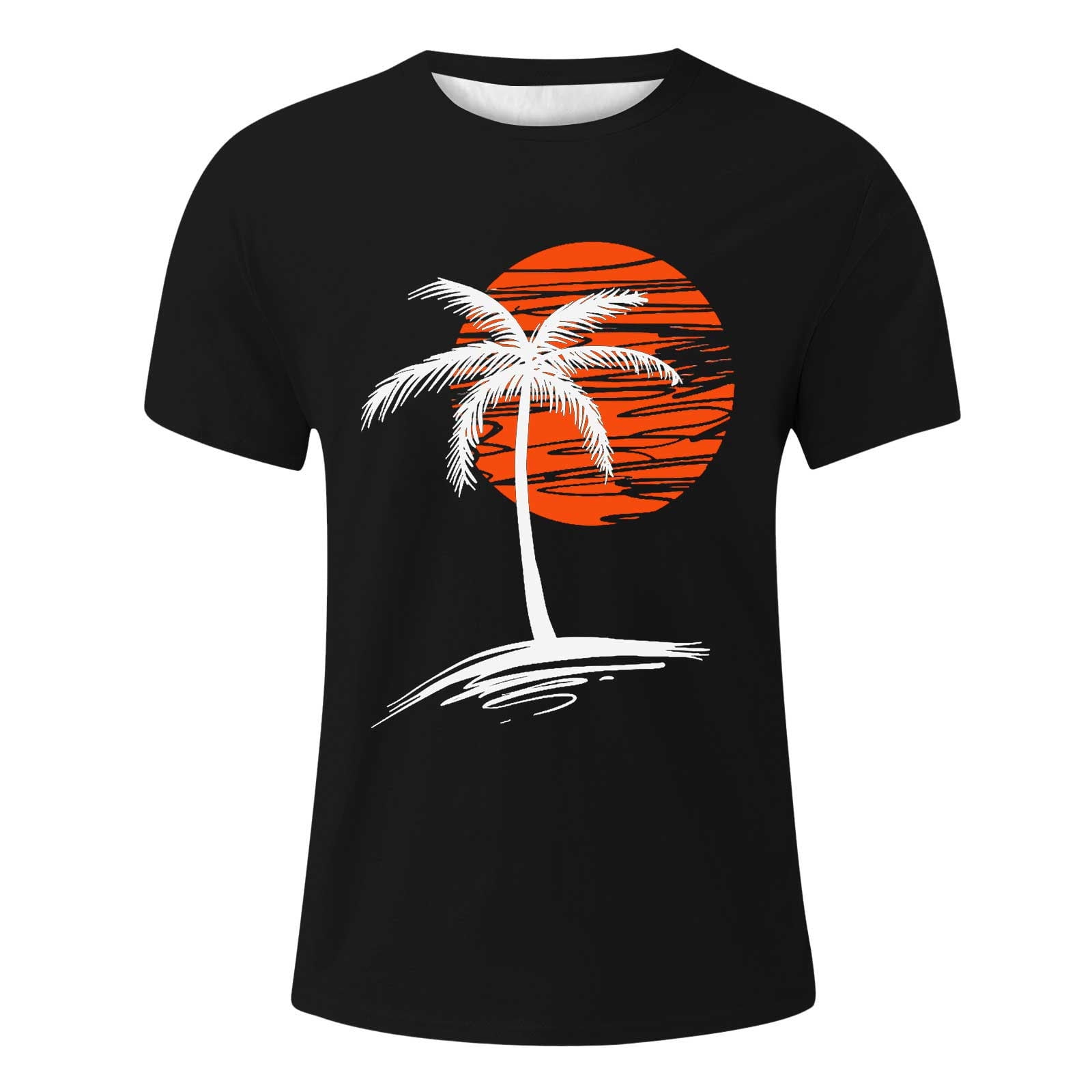 Mens Summer Beach T-Shirt Fashion Lightweight Short Sleeve Tee Shirts ...